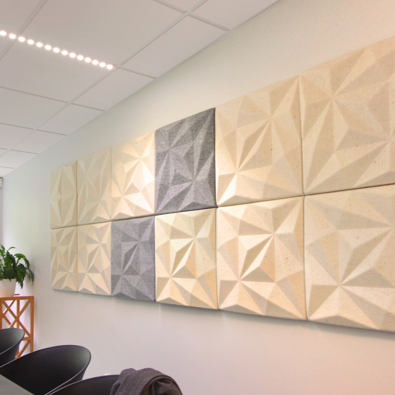 Floc 3D Wool Acoustic Tile | ArchiPro NZ