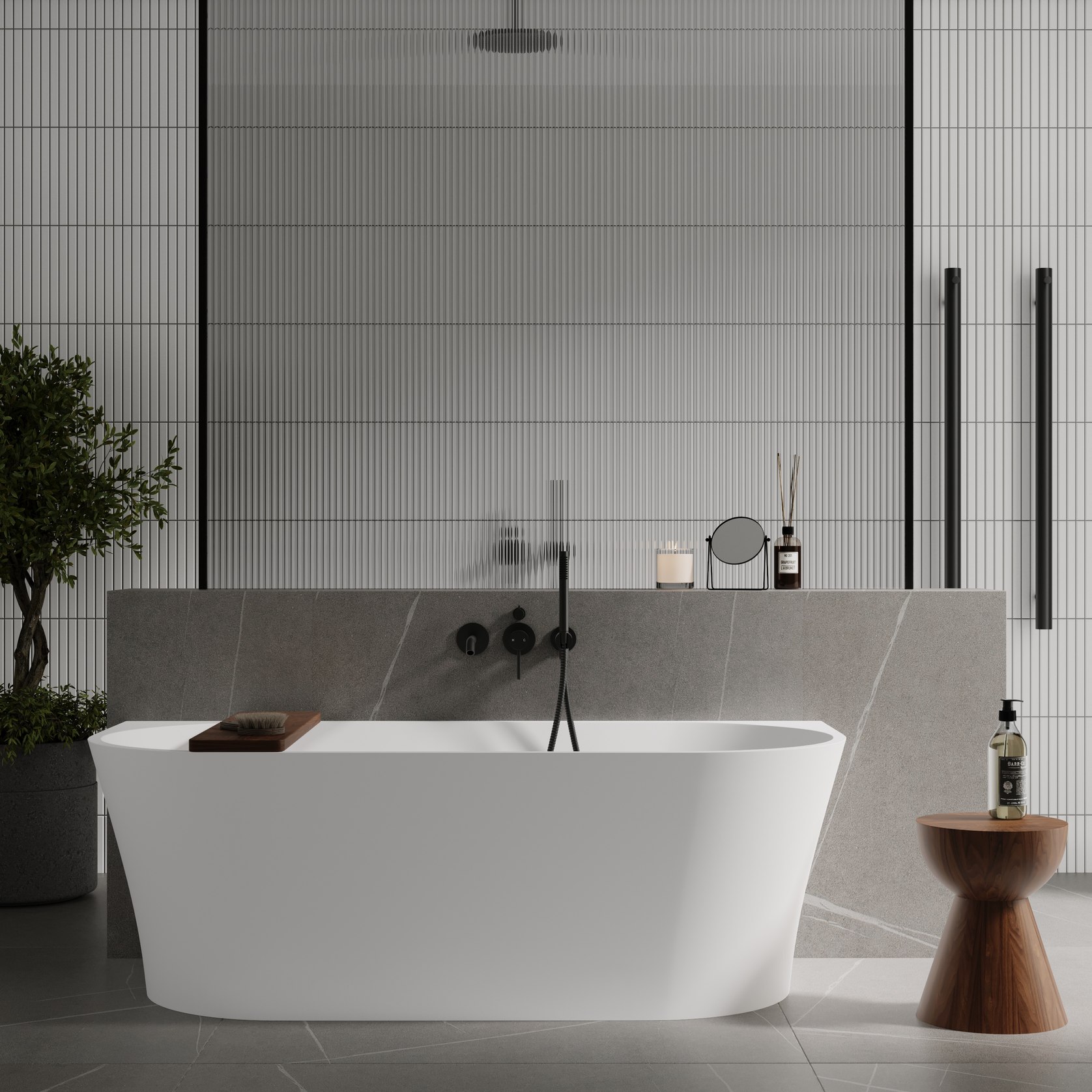 Charlton Back-to-Wall Bath | ArchiPro NZ