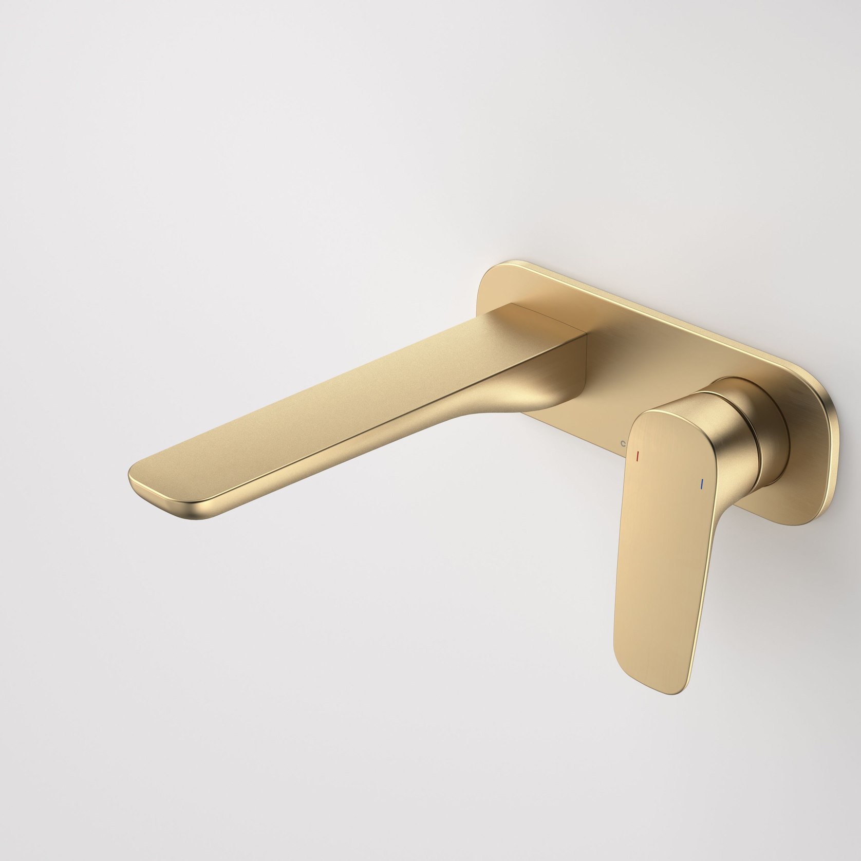 Contura II Wall Basin/Bath Mixer 180mm | Brushed Brass | ArchiPro NZ