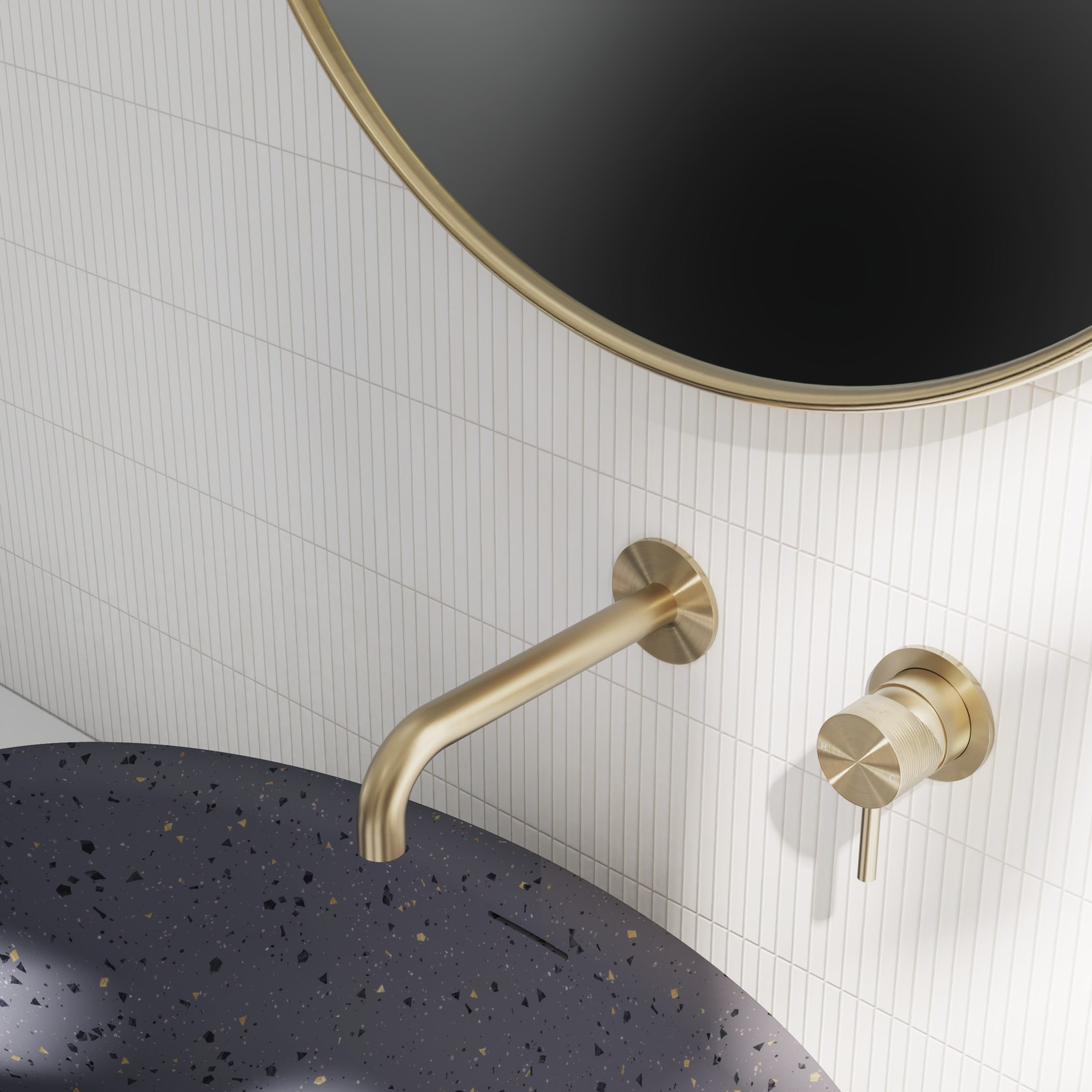 Oli 316 Wall Mount Mixer With Linea Handle | ArchiPro NZ