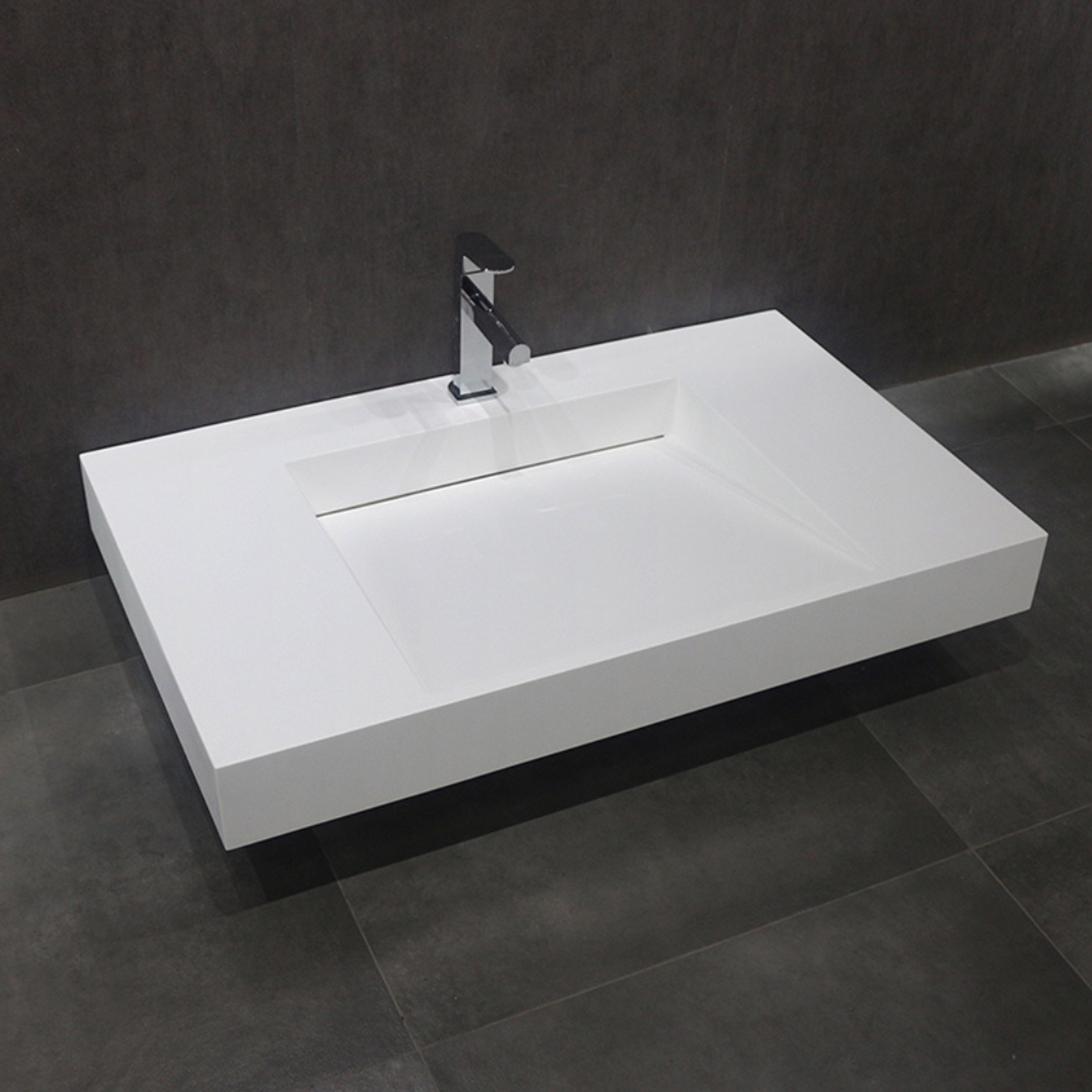 Single Bowl Ramp Basin 915mm Wall Hung B6036 | ArchiPro NZ