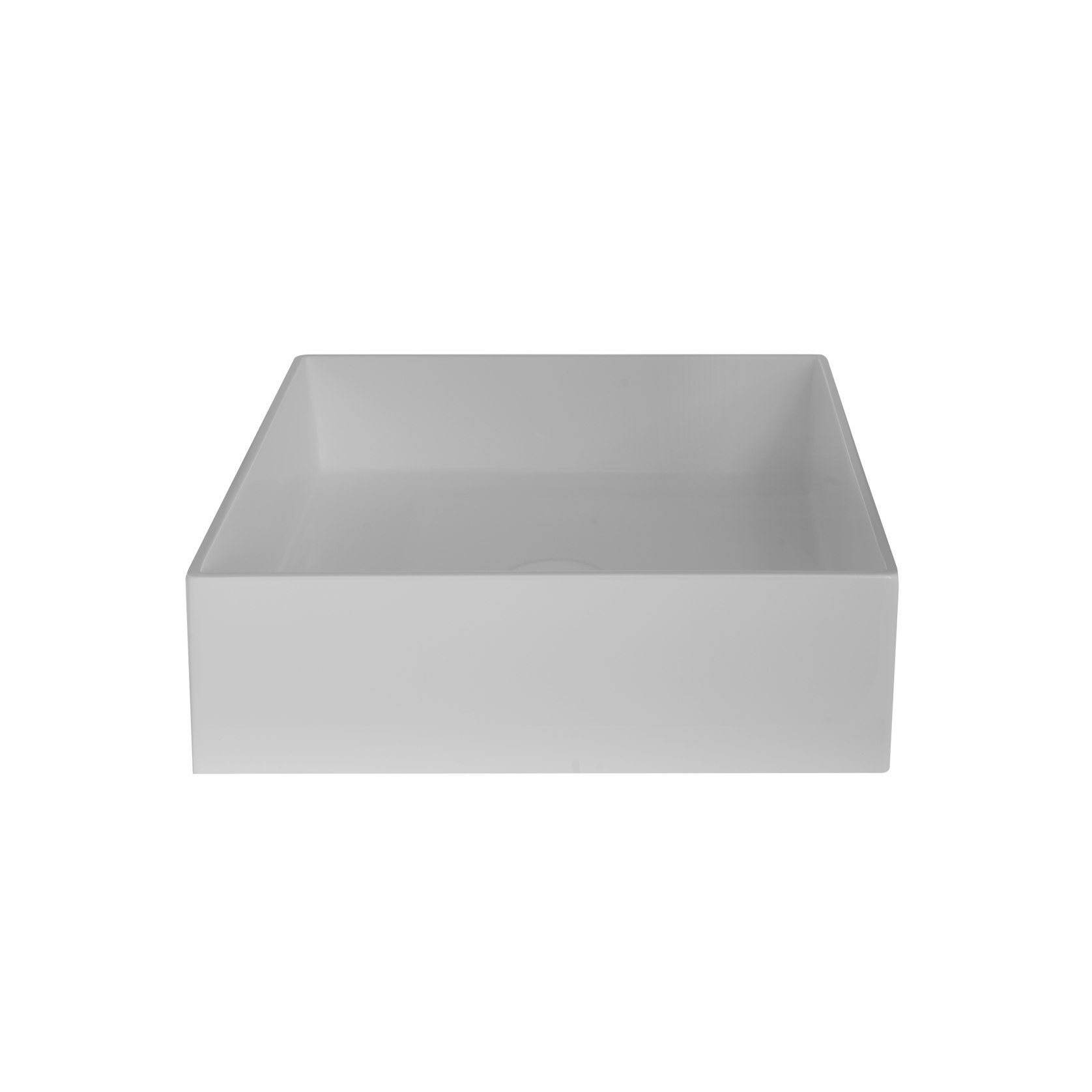 iStone Square Basin 380 x 380 x 110mm Gloss White | ArchiPro NZ