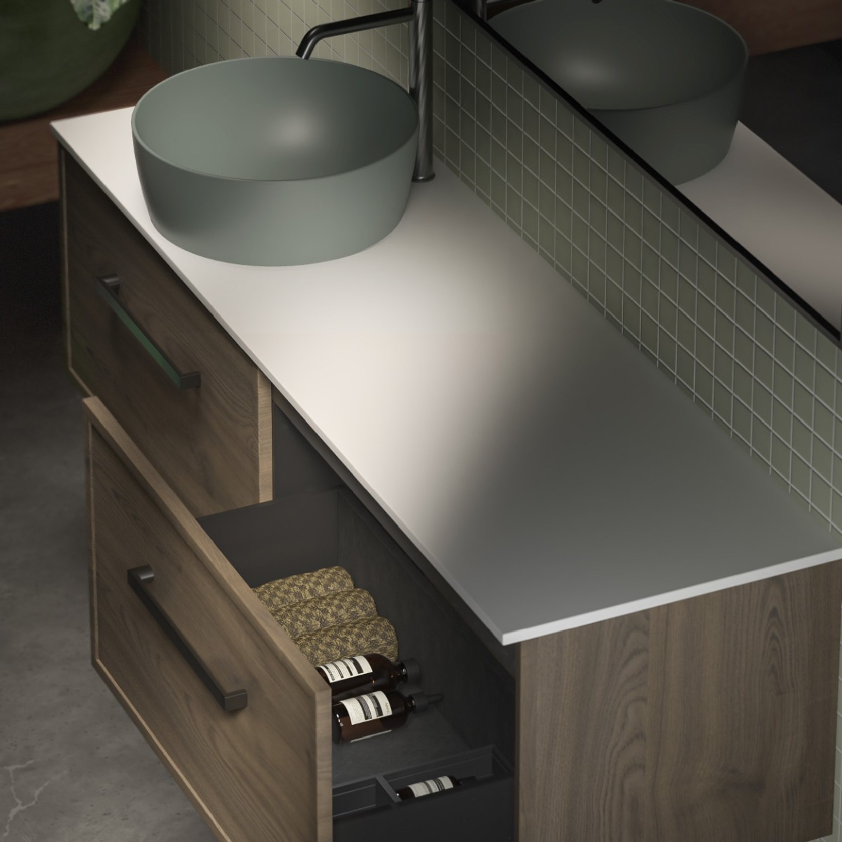 Pura 40 Round Vessel Basin Matt Agave | ArchiPro NZ