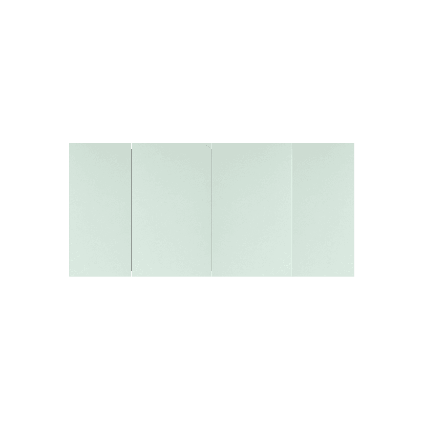 Kzoao 1600mm Mirror Cabinet Gloss White | ArchiPro NZ