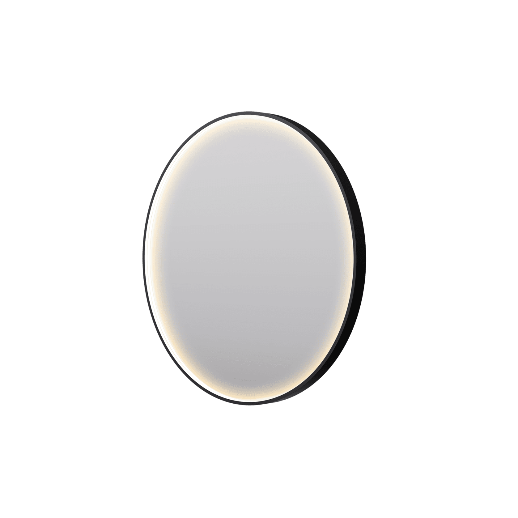 Eclipse Circle Black LED Framed Mirror with Demister | ArchiPro NZ