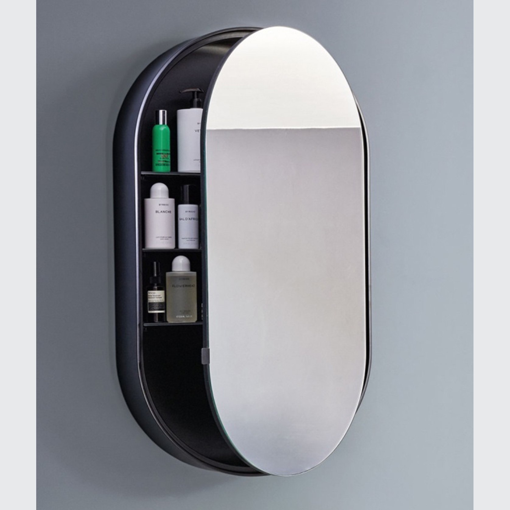 Catino Oval Mirror Cabinet by Cielo ArchiPro NZ