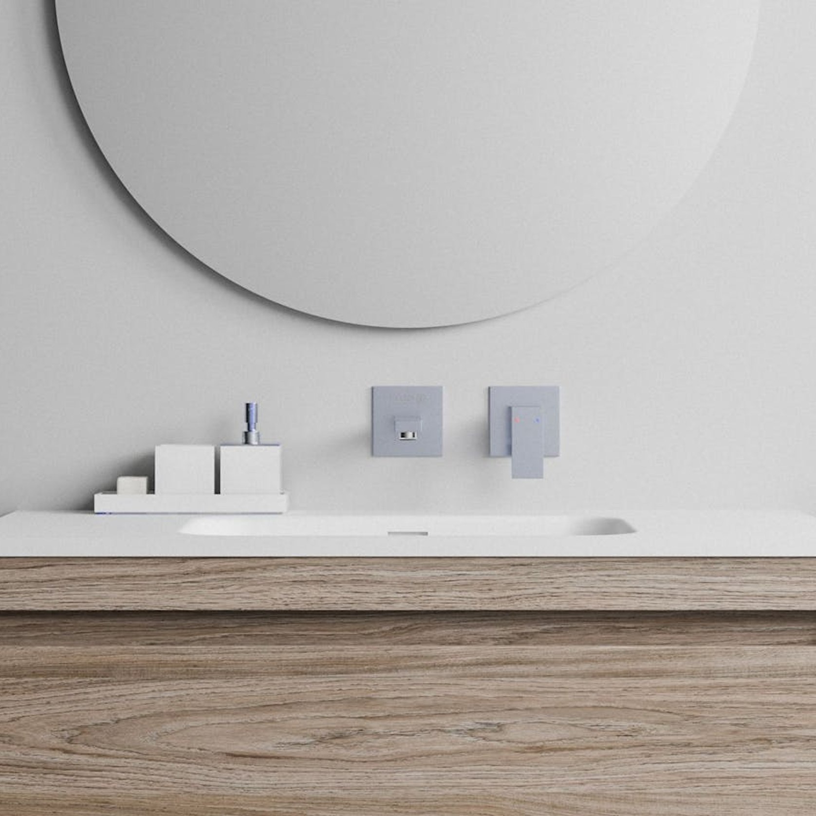 Round Floating Mirror | ArchiPro NZ