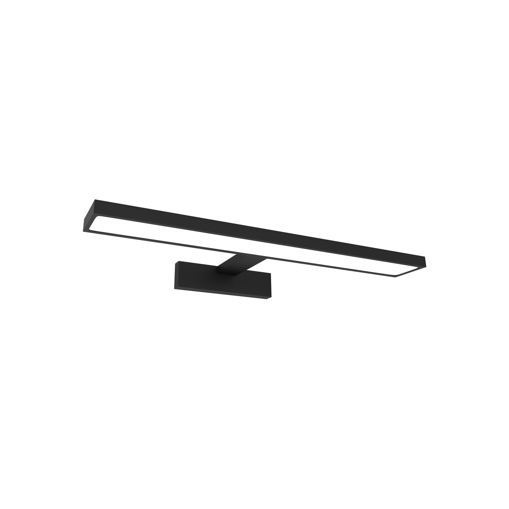 Stark 600mm Extendable Mirror Wall Light Satin Black | ArchiPro NZ