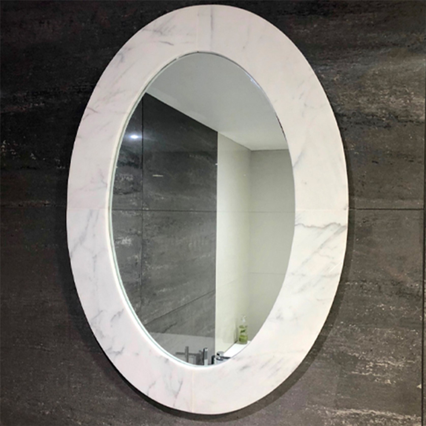 Marble Oval Mirror | ArchiPro NZ