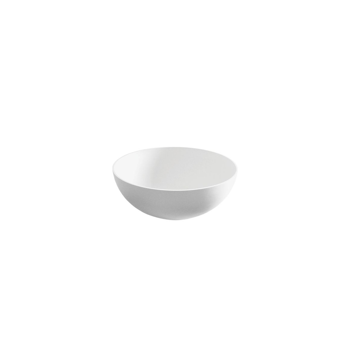 Super-Thin Round Vessel Basin Solid Surface PLUMBLINE | ArchiPro NZ