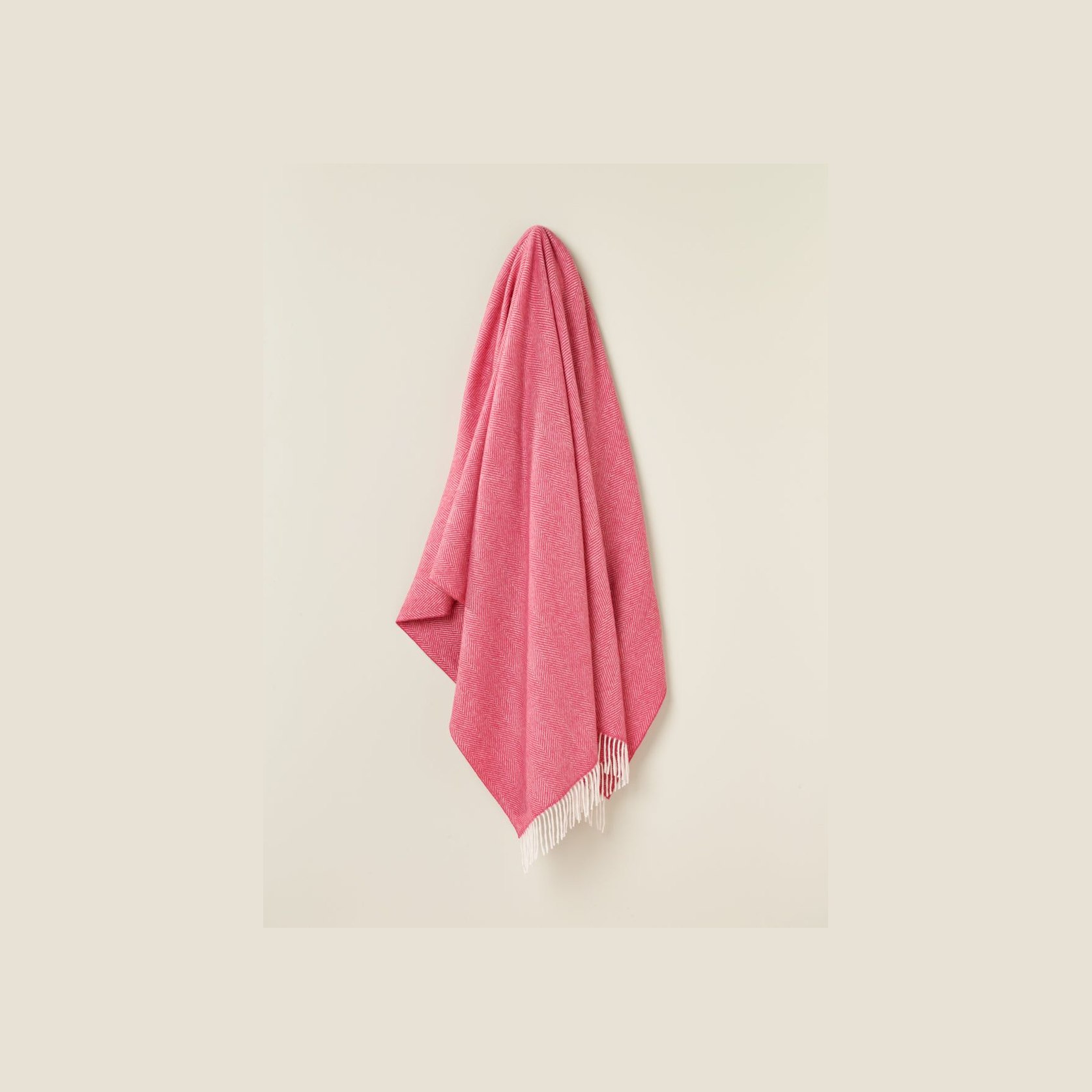 NZ Wool Throw - Herringbone, Candy | 100% Merino Wool | ArchiPro NZ