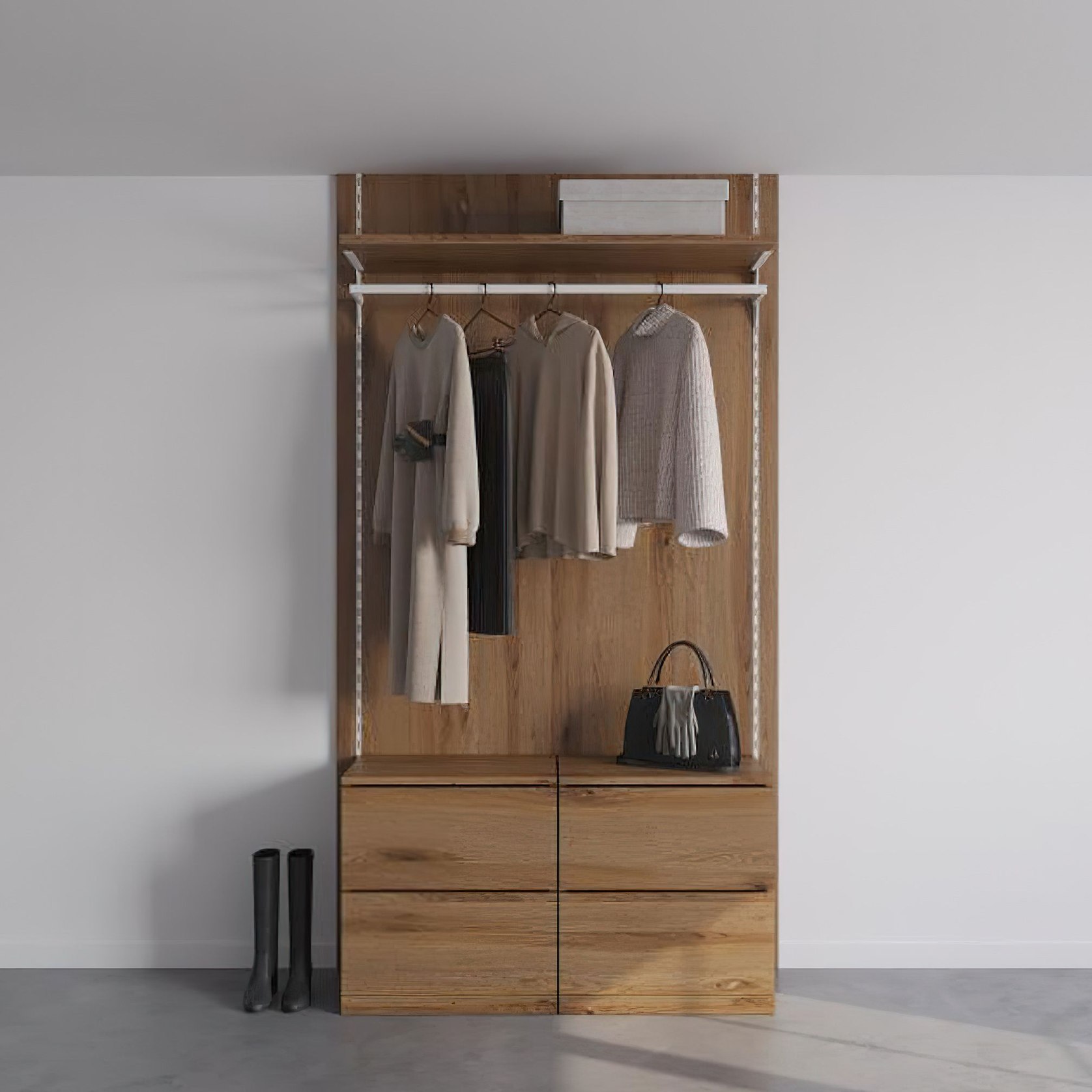 The Simple Shirt | Concealed Kitset Wardrobe | ArchiPro NZ