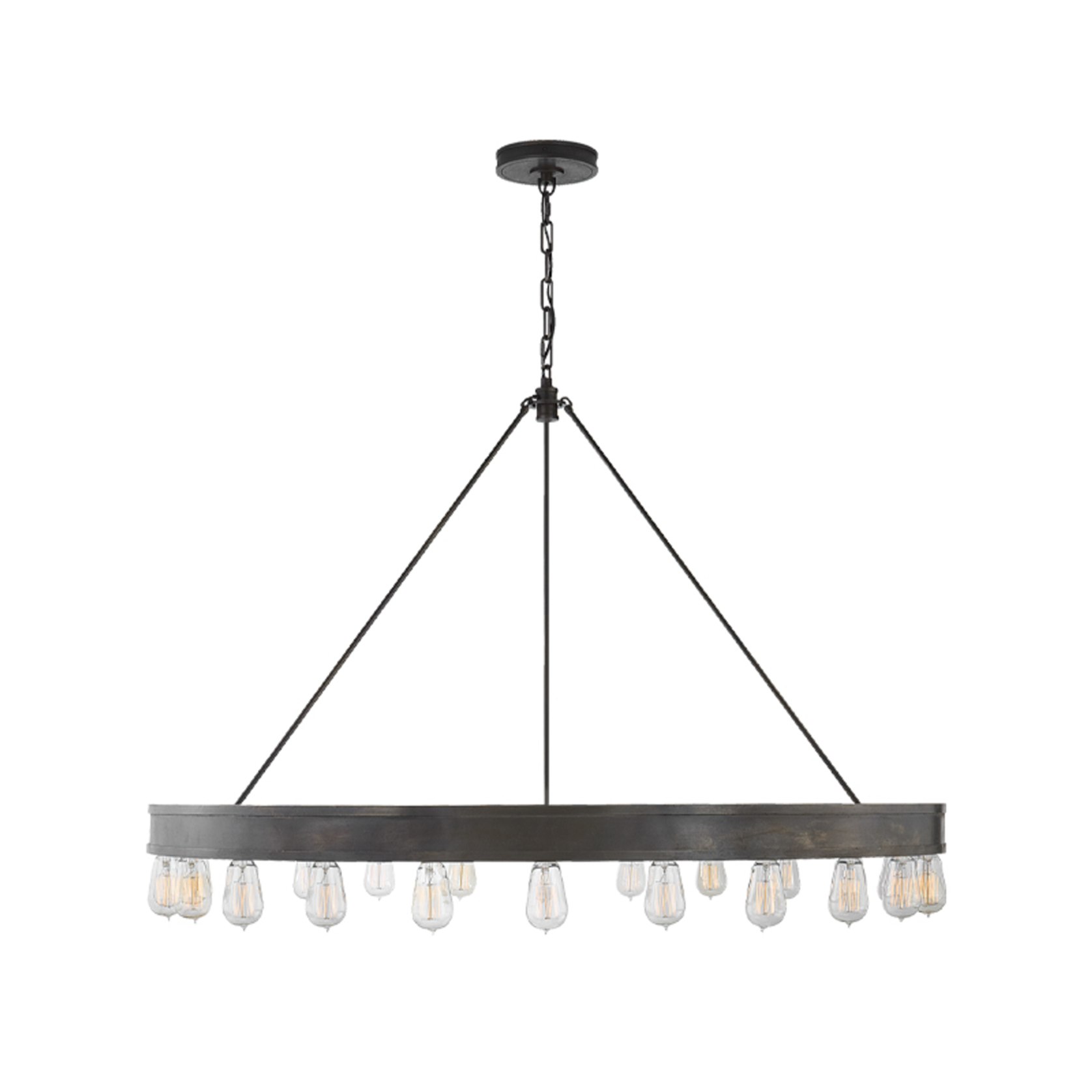 Roark 50″ Modular Ring Chandelier – Iron | ArchiPro NZ