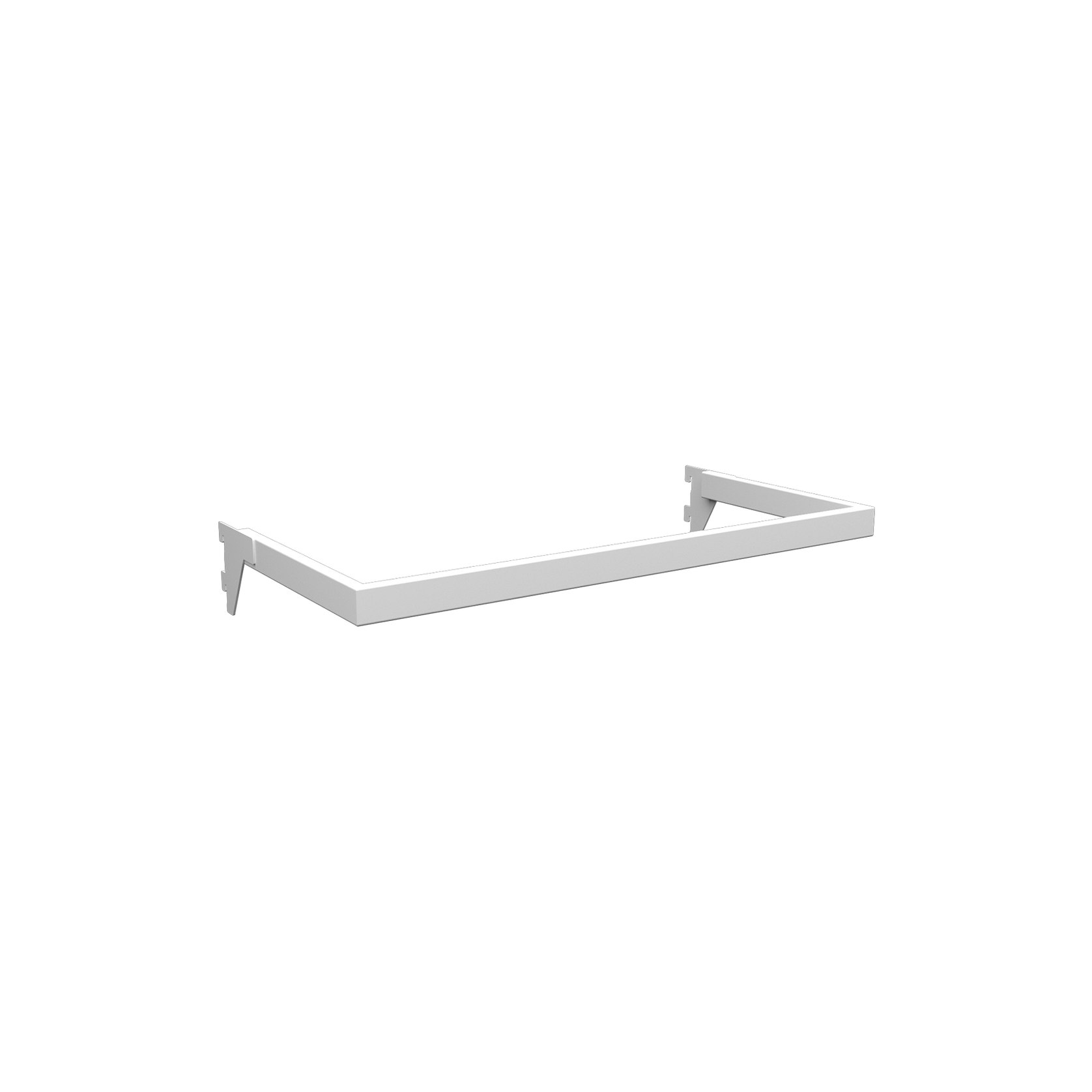 Flexiwall 50 Side Hang Rail 600mm White | ArchiPro NZ