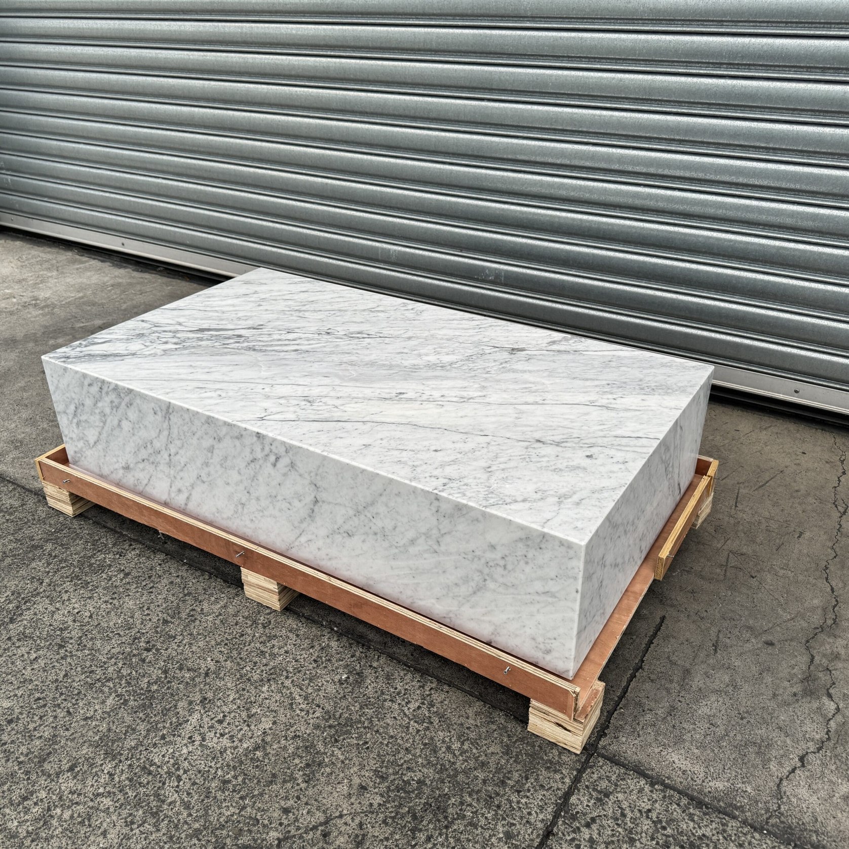 Block Coffee Table-Carrara Marble | Natural Stone Co. | ArchiPro NZ