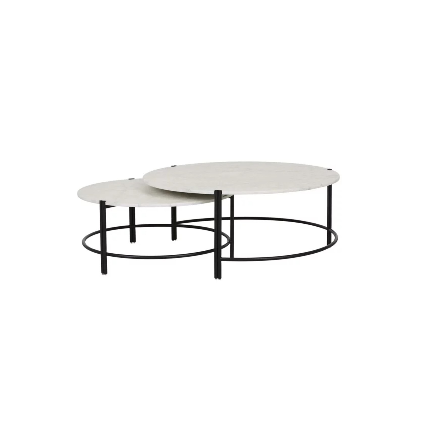 Atlas Twin Nest Marble Coffee Table | ArchiPro NZ