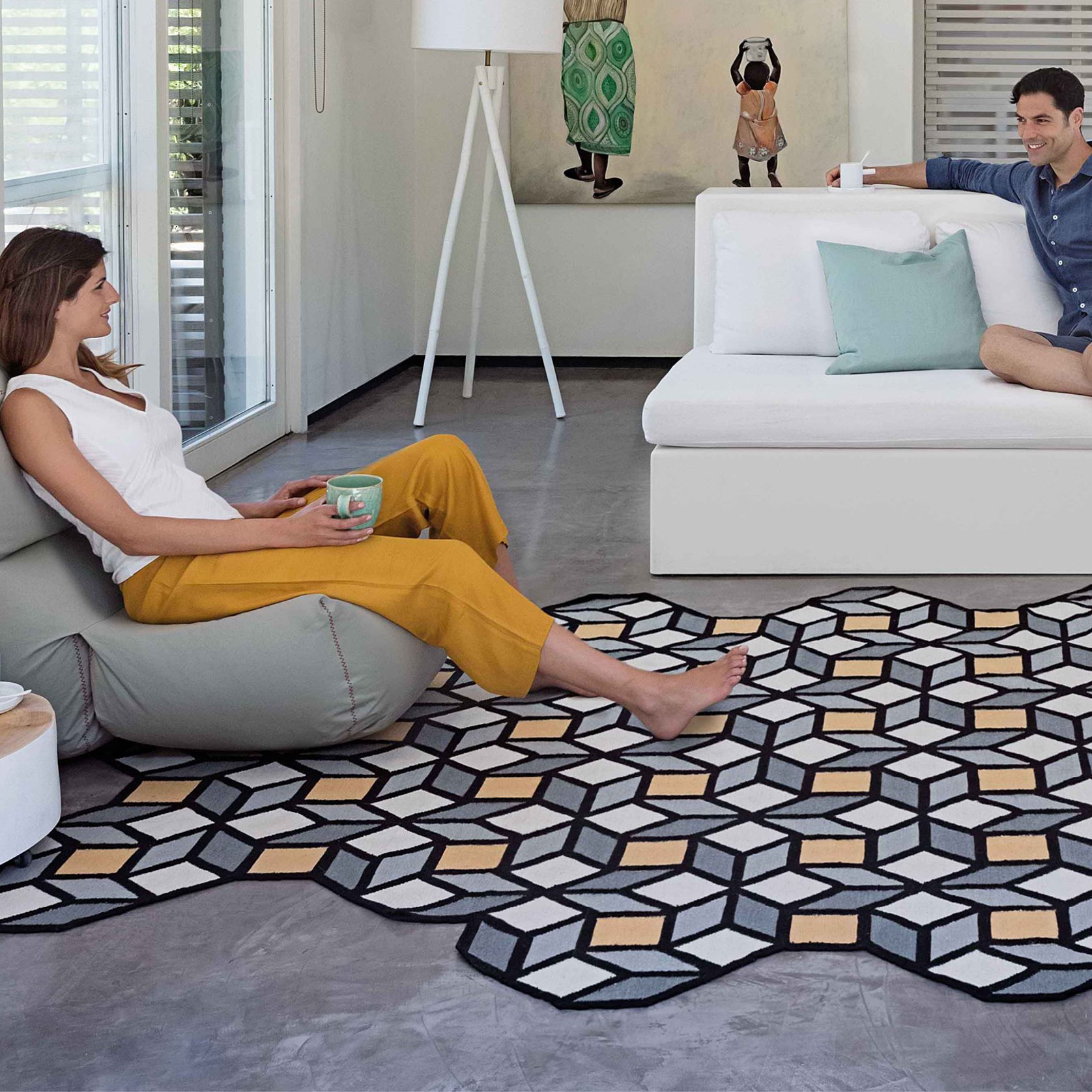 Parquet Rhomb Rug | ArchiPro NZ