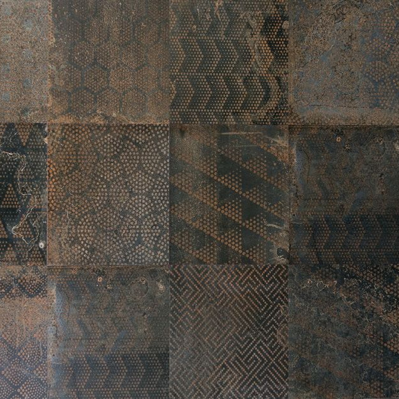 Oxidart Patchwork Dark Floor & Wall Tiles | ArchiPro NZ