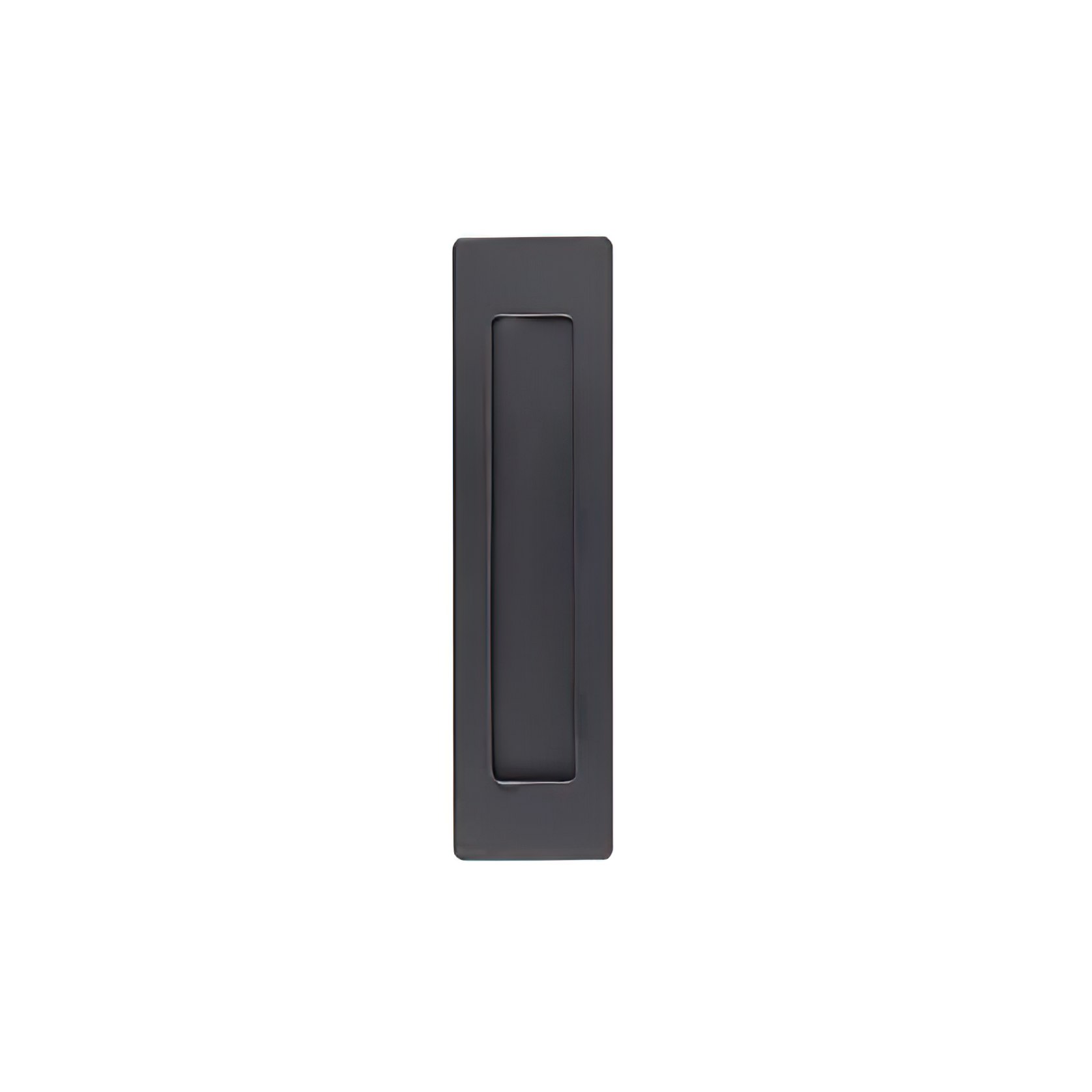 Flush Pull 158mm x 42mm Matt Black | ArchiPro NZ