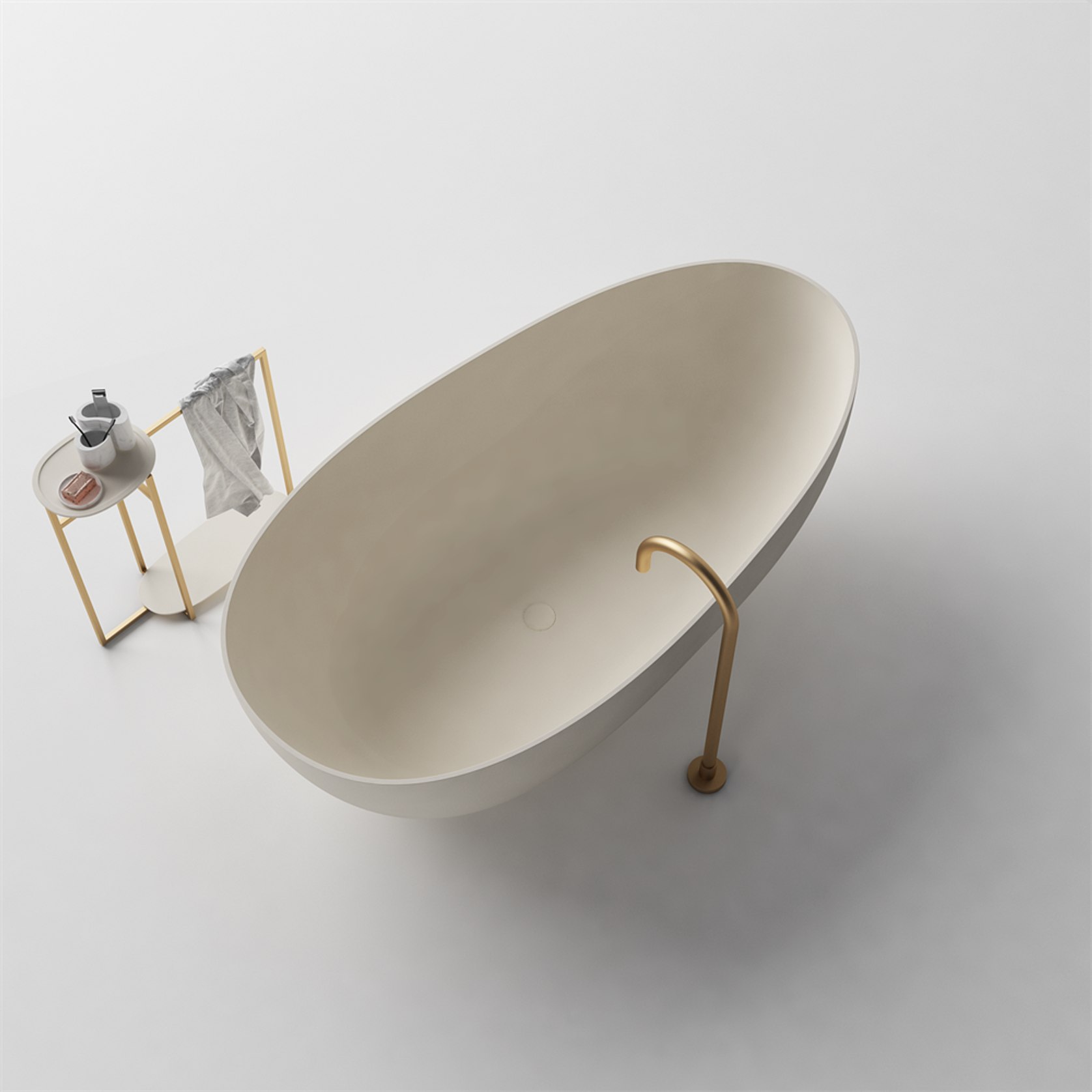Jolanda Classic Stone Bath ST03 - Various Sizes | ArchiPro NZ