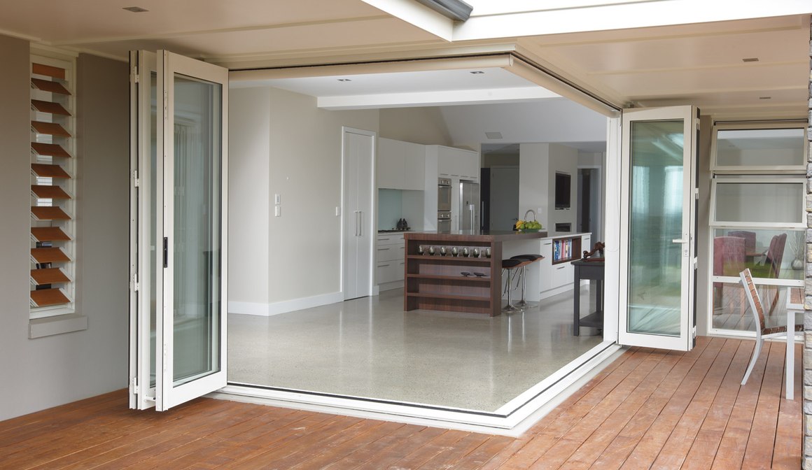 Foldback™ Corner Bifold Doors | ArchiPro NZ