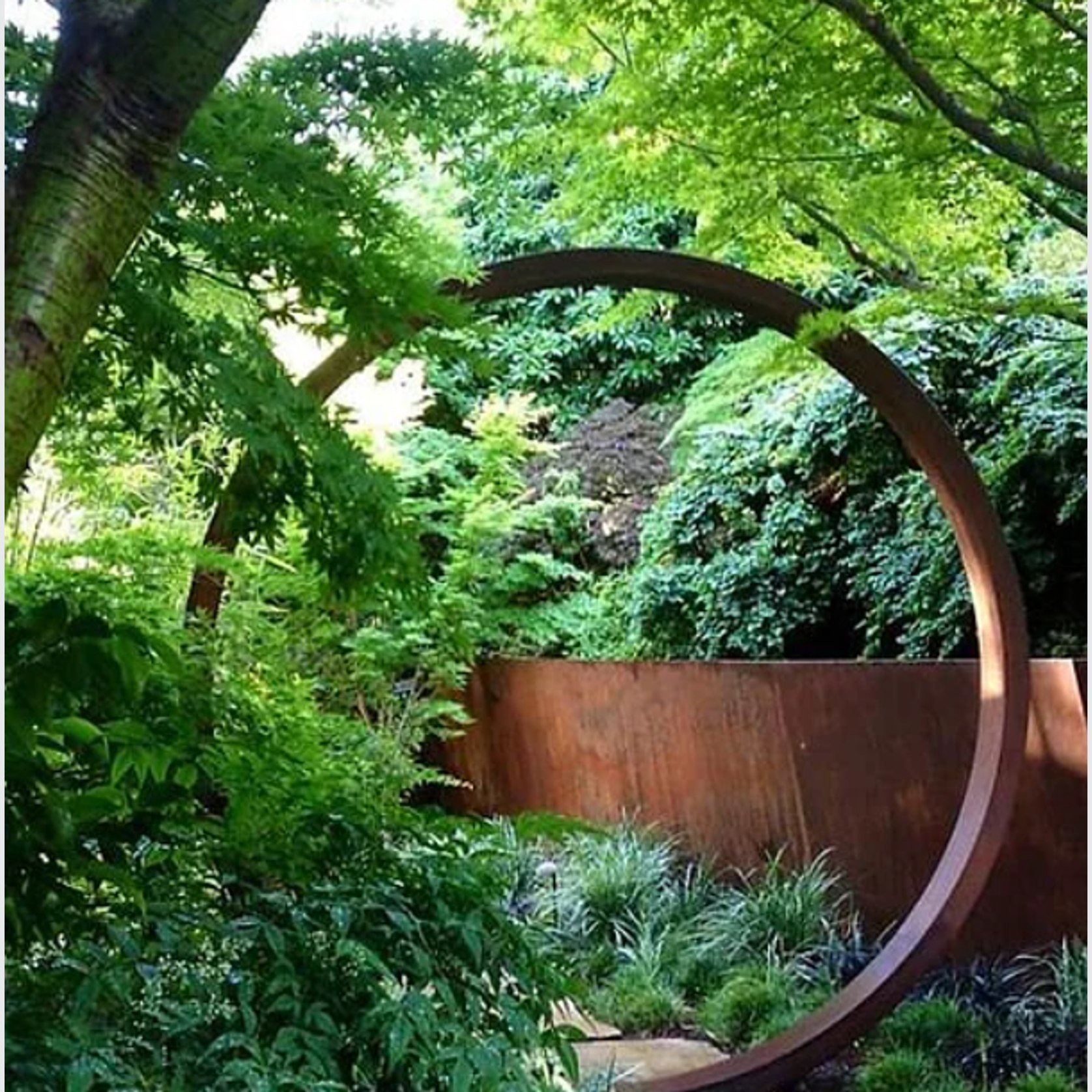 Corten Garden Ring Sculpture | ArchiPro NZ