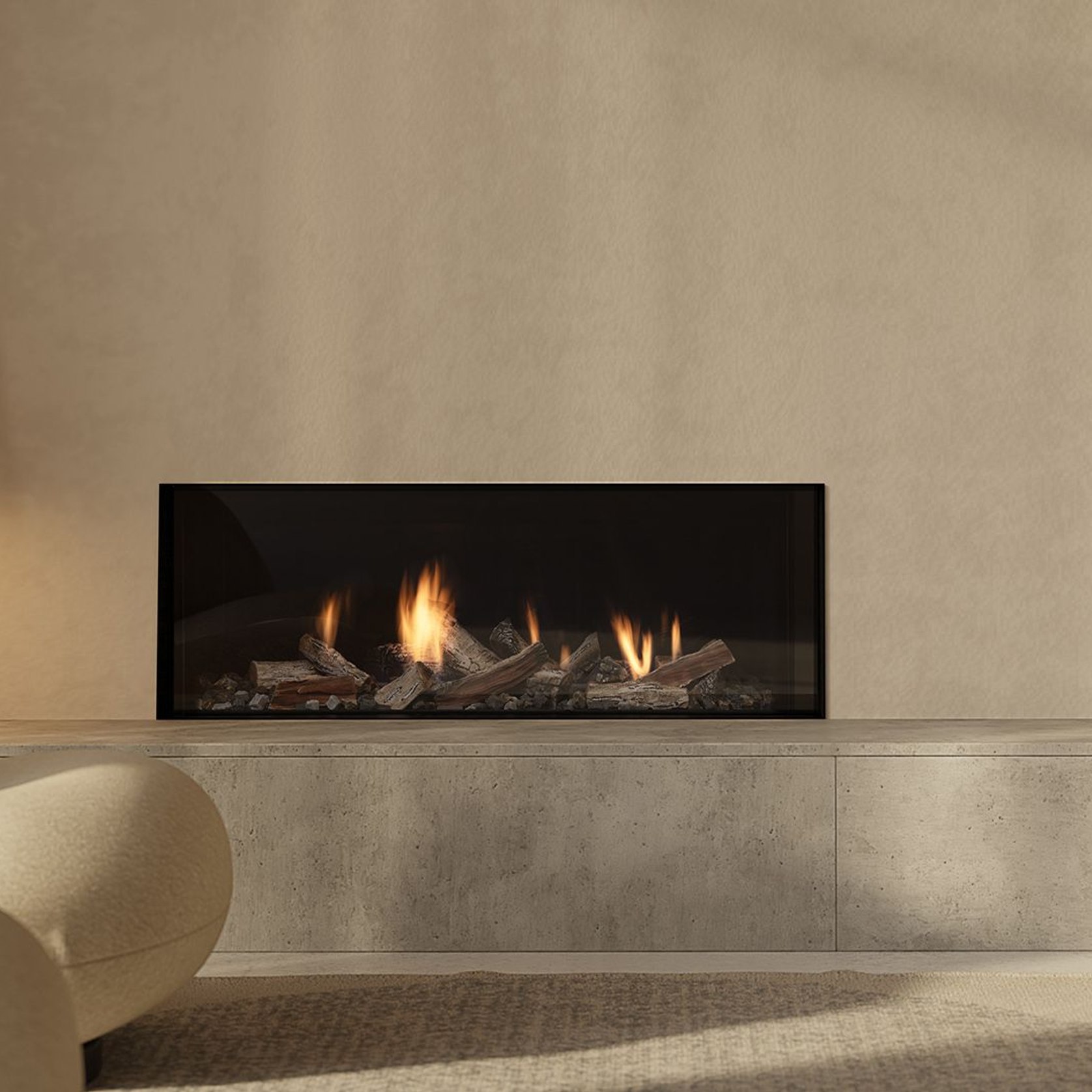 MODE KB1150 Frameless Linear Gas Fireplace | ArchiPro NZ