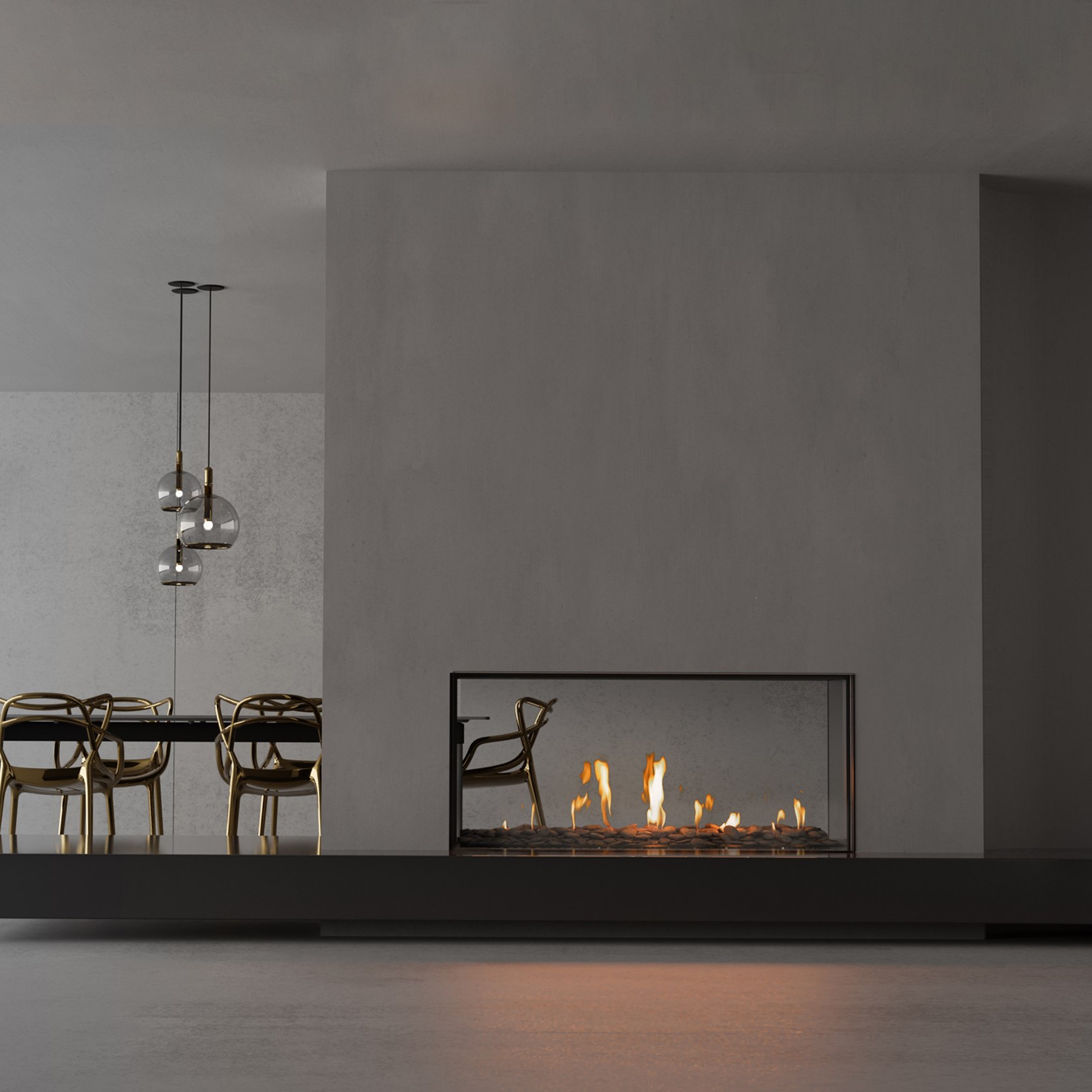 MODE KS1460 Double Sided Gas Fireplace | ArchiPro NZ