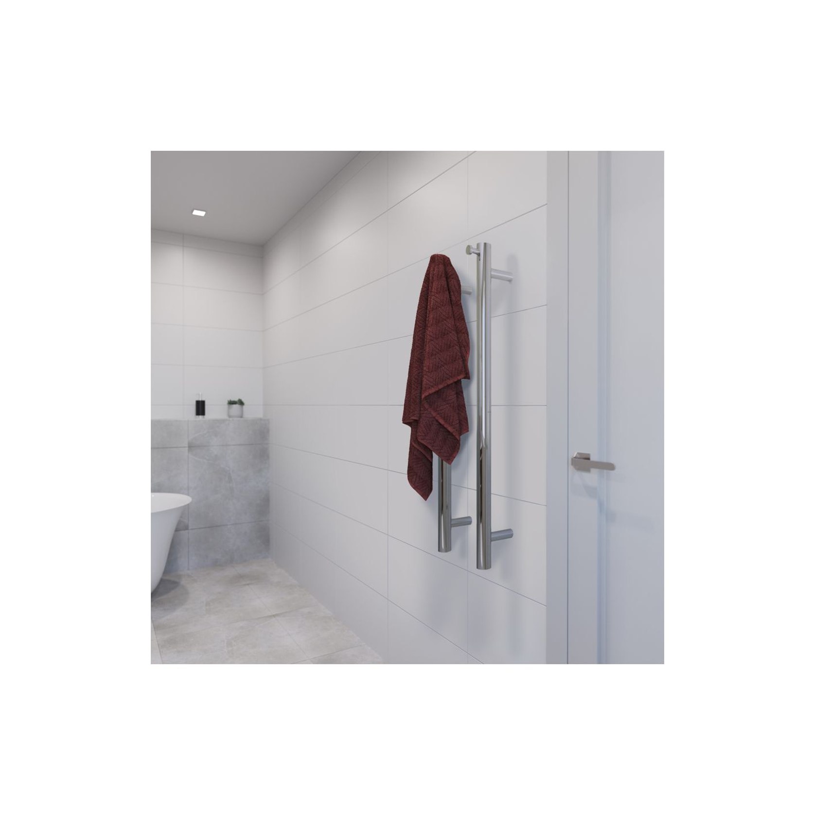 Polo Vertical Towel Rail - 1100mm | ArchiPro NZ