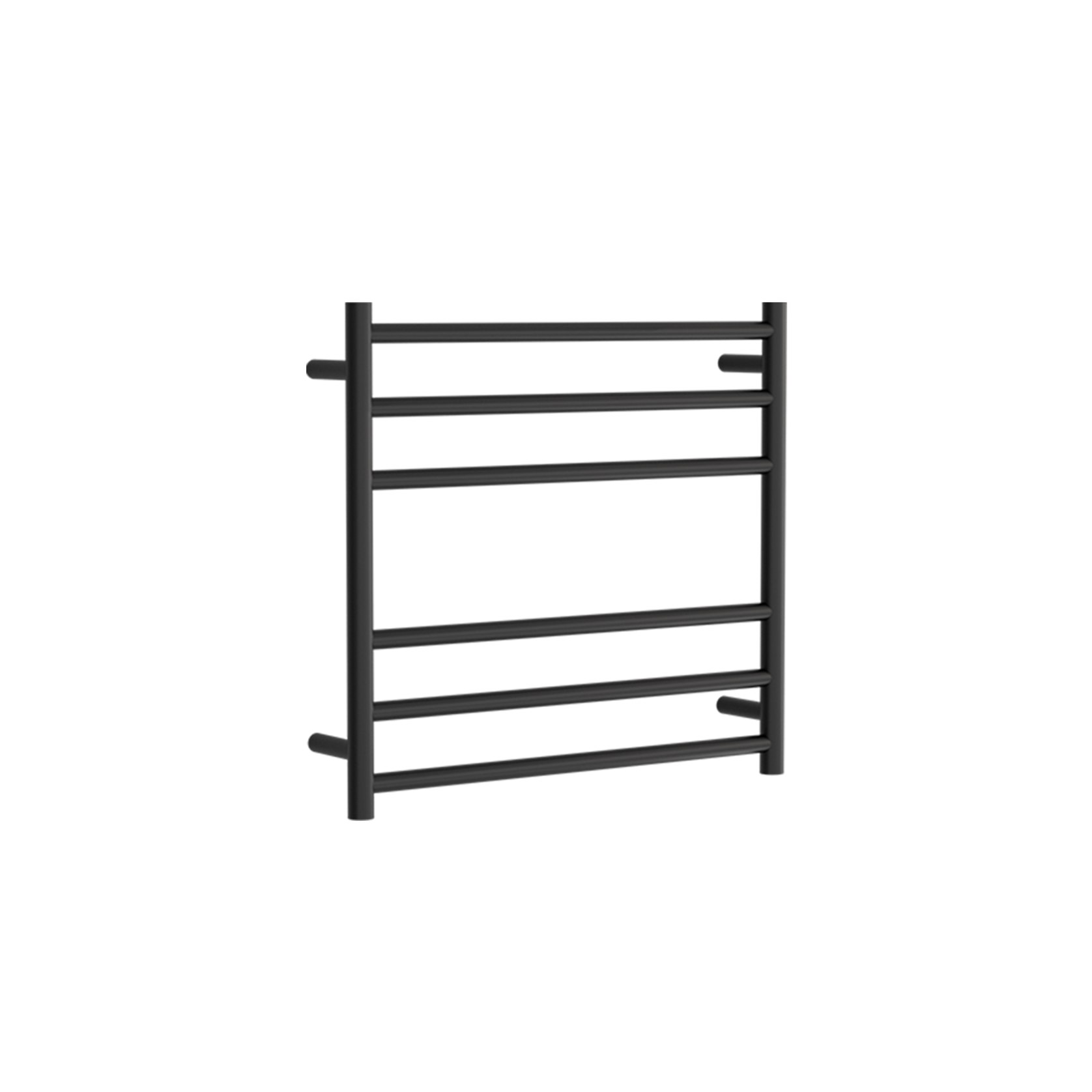 Round Towel Rail 240V 600 x 650mm Satin Black | ArchiPro NZ