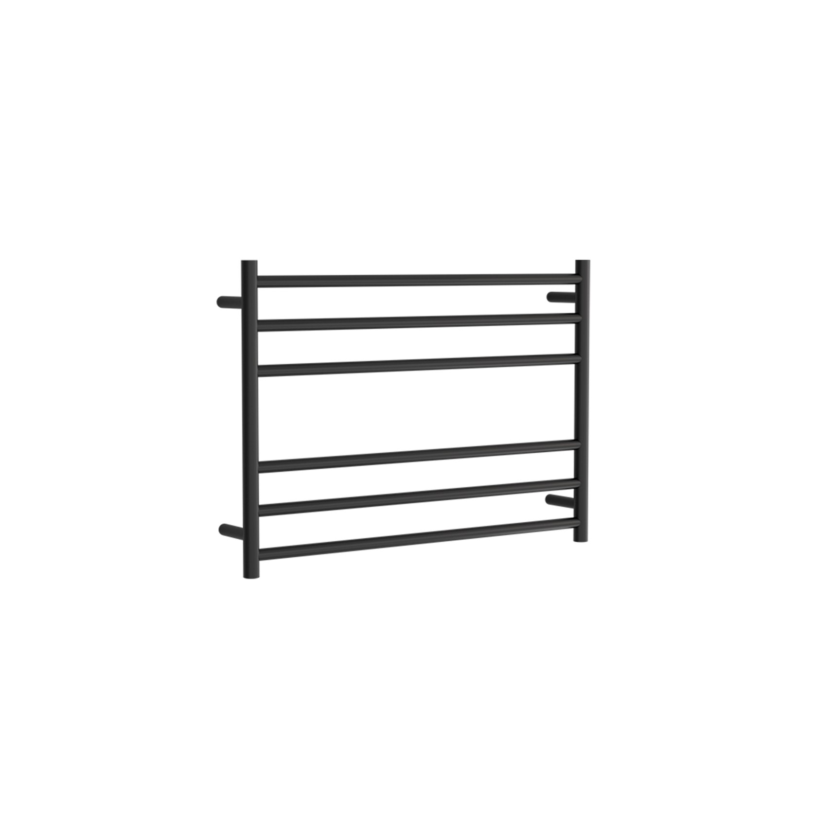 Round Towel Rail 240V 600 x 850mm Satin Black | ArchiPro NZ