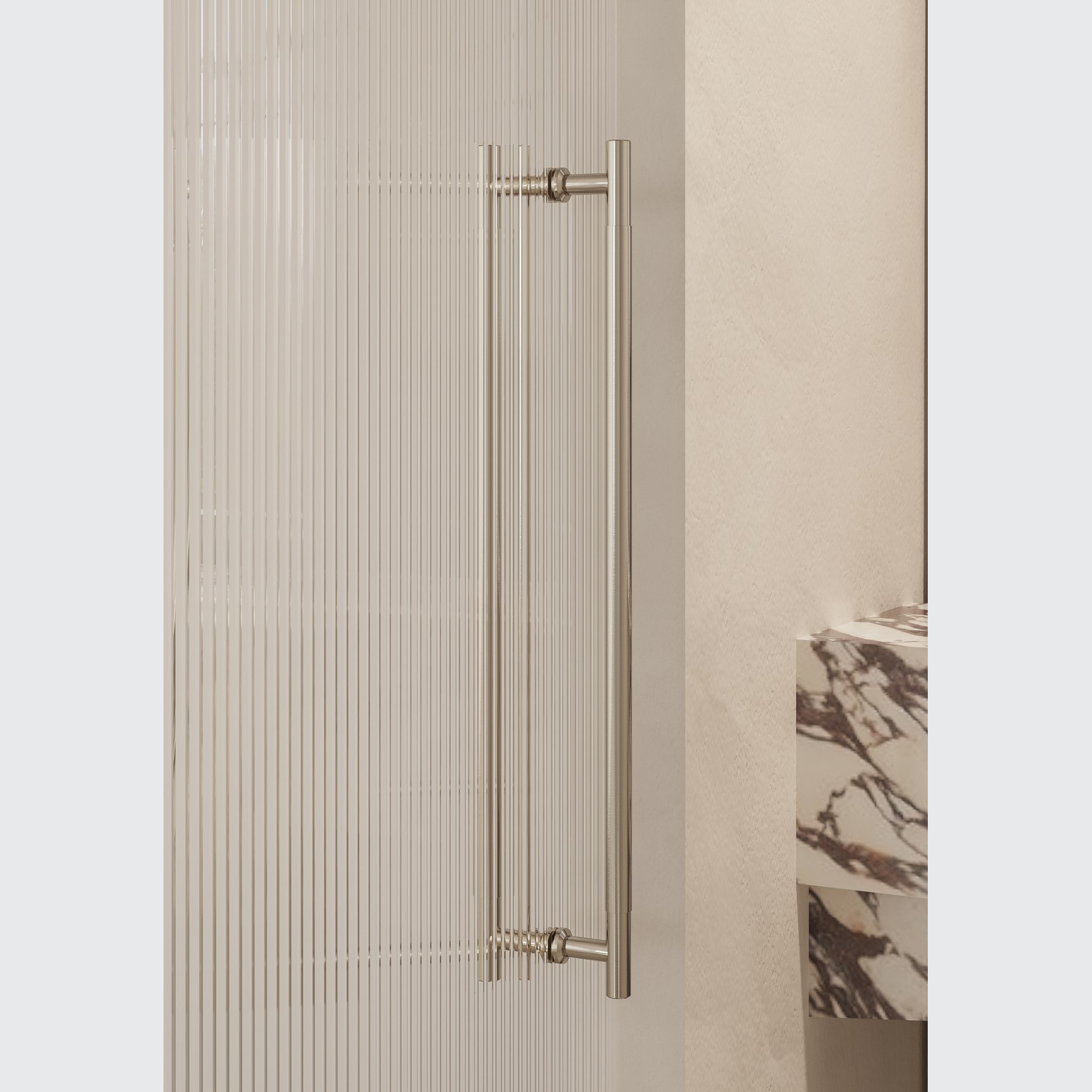 Textured Solid Brass Pull Handle - Plain | ArchiPro NZ