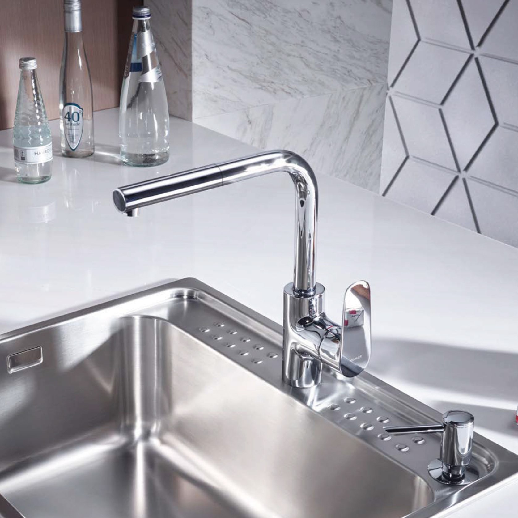 Aleo Pull-out Kitchen Mixer | ArchiPro NZ