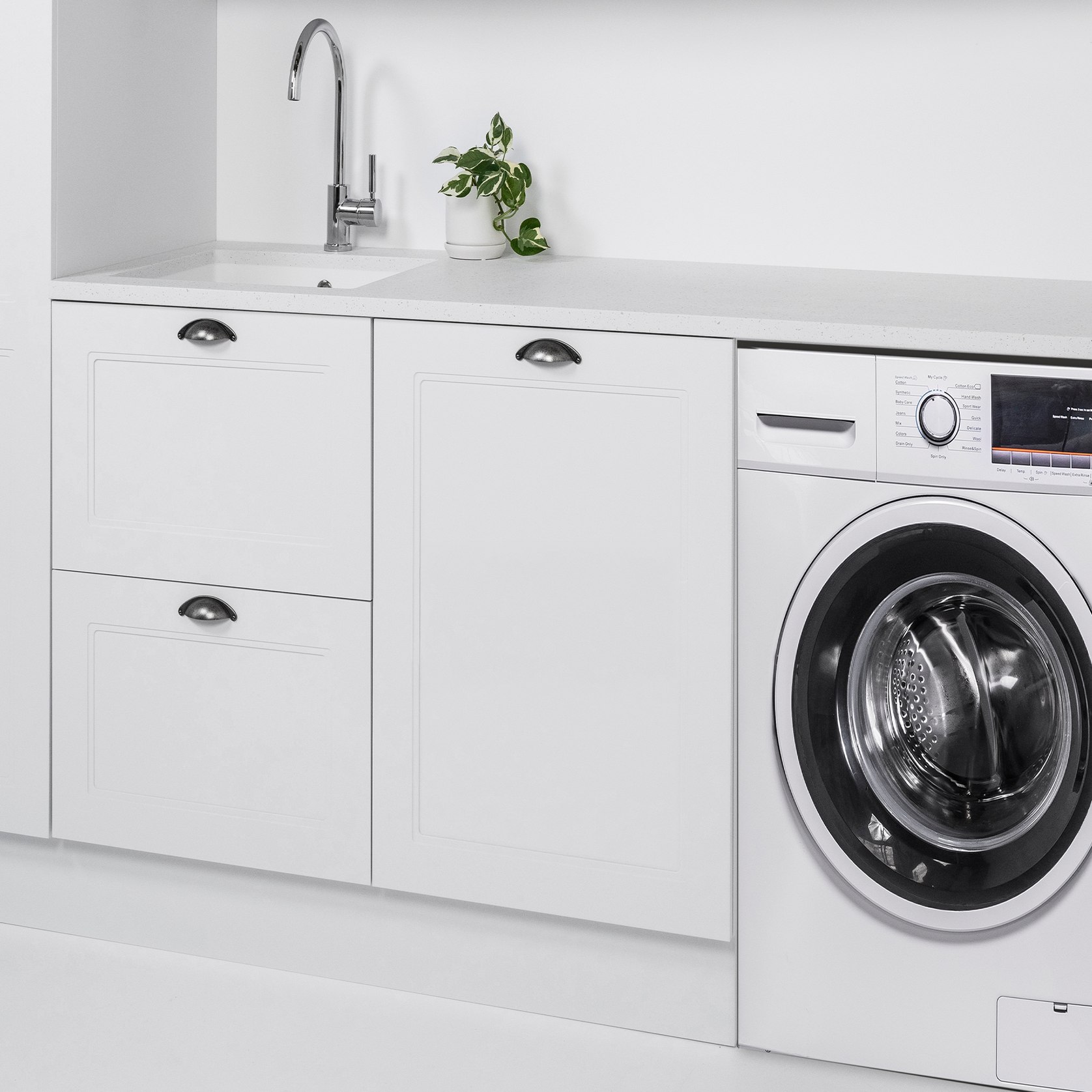 English Classic Laundry Cabinet, 1 Drawer | ArchiPro NZ