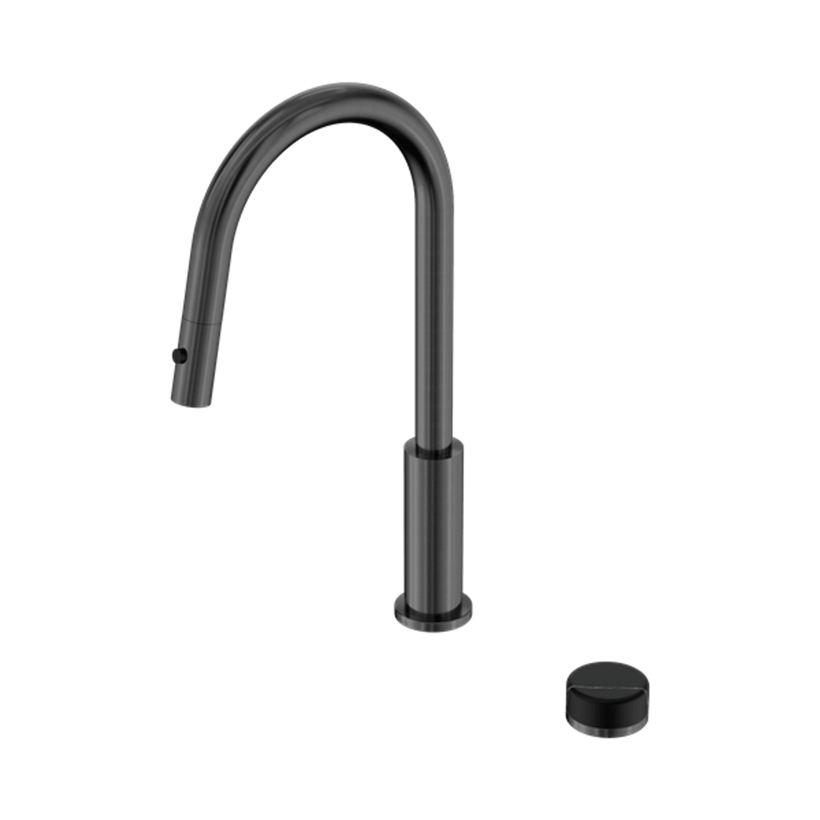 Serenity pull out kitchen Set Marquina Black Handle Gun Metal | ArchiPro NZ