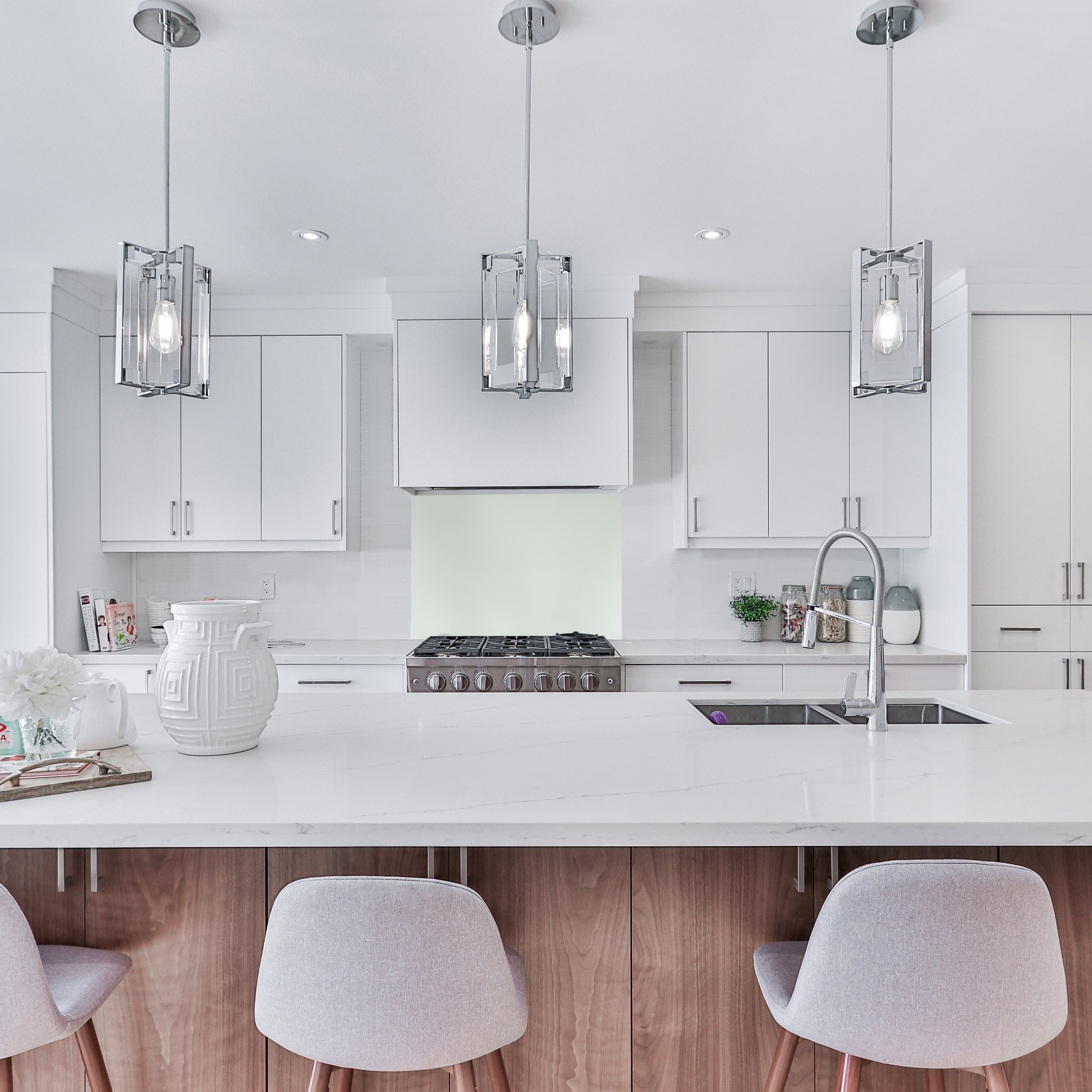 Glacier White Glass Splashback | ArchiPro NZ
