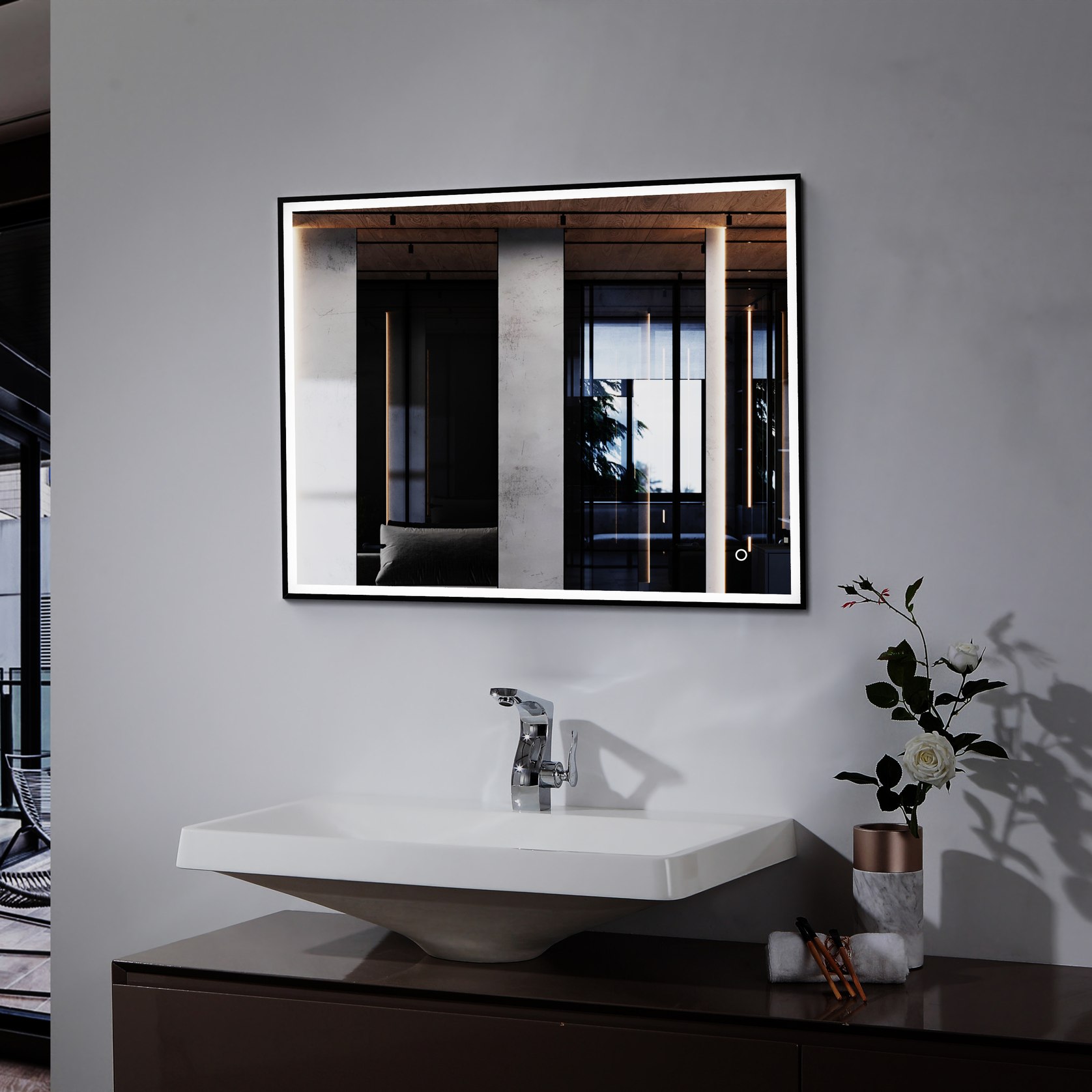 Bergen LED Mirror with Demister | ArchiPro NZ