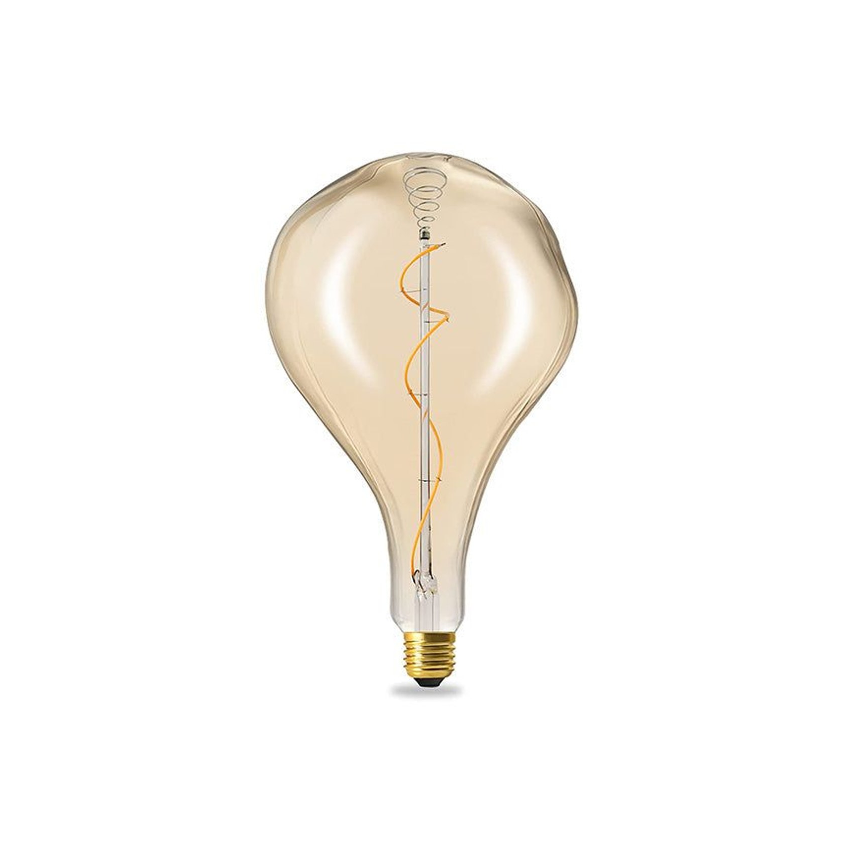 A165 Organic Shape Amber glass E27 Light Bulb | ArchiPro NZ
