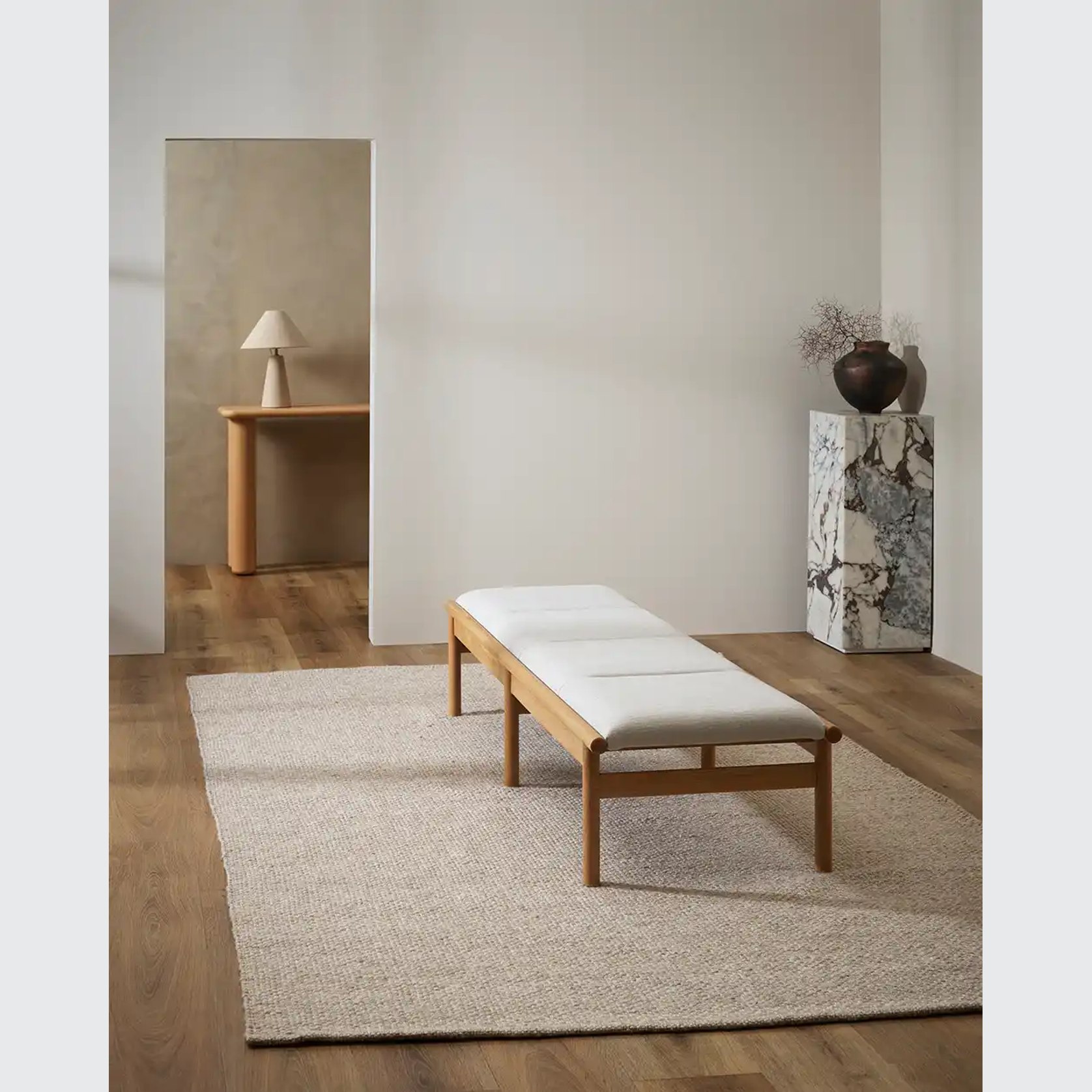Baya Burleigh Floor Rug - Oatmeal | Indoor or Outdoor | ArchiPro NZ