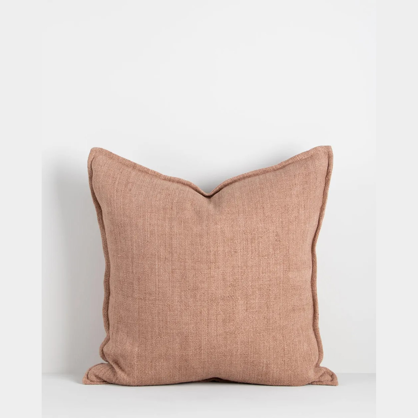 Baya Flaxmill Handwoven Linen Cushion - Clay | ArchiPro NZ