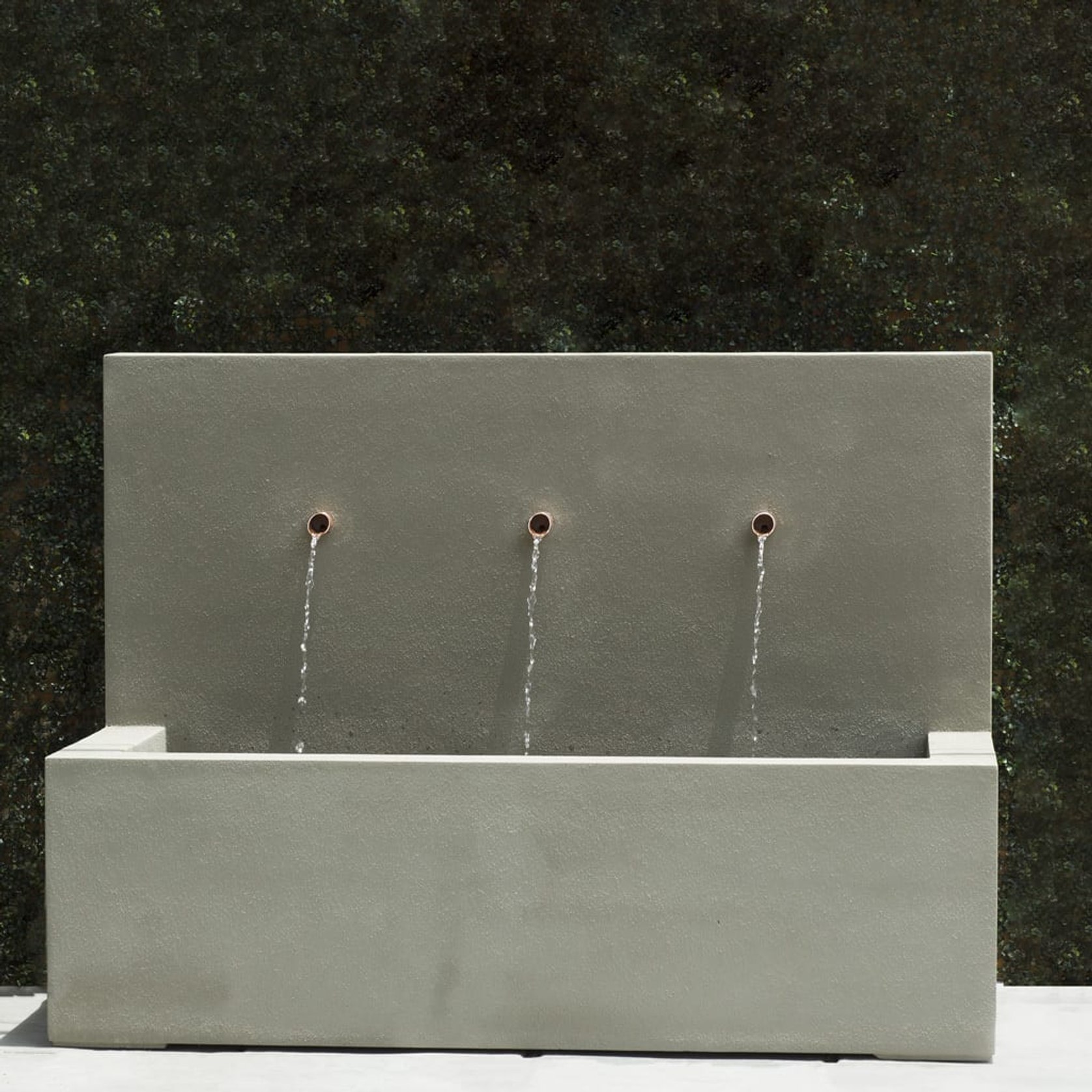Weathered Zinc Three Spout Fountain | ArchiPro NZ
