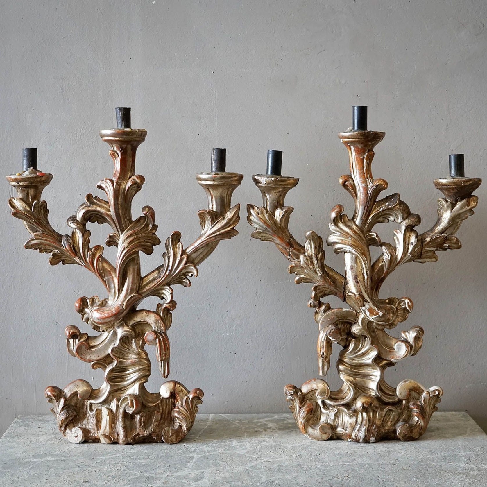 Italian Rococo Candlesticks (Pair) | ArchiPro NZ