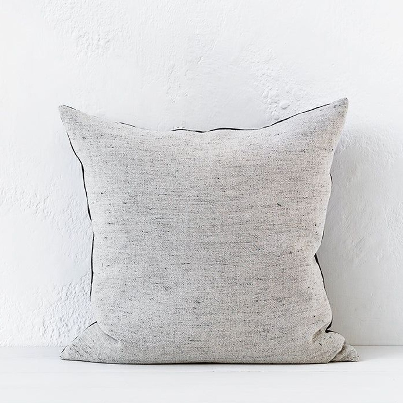 "Desert Sand' Linen Cushion / Feather Inner | ArchiPro NZ