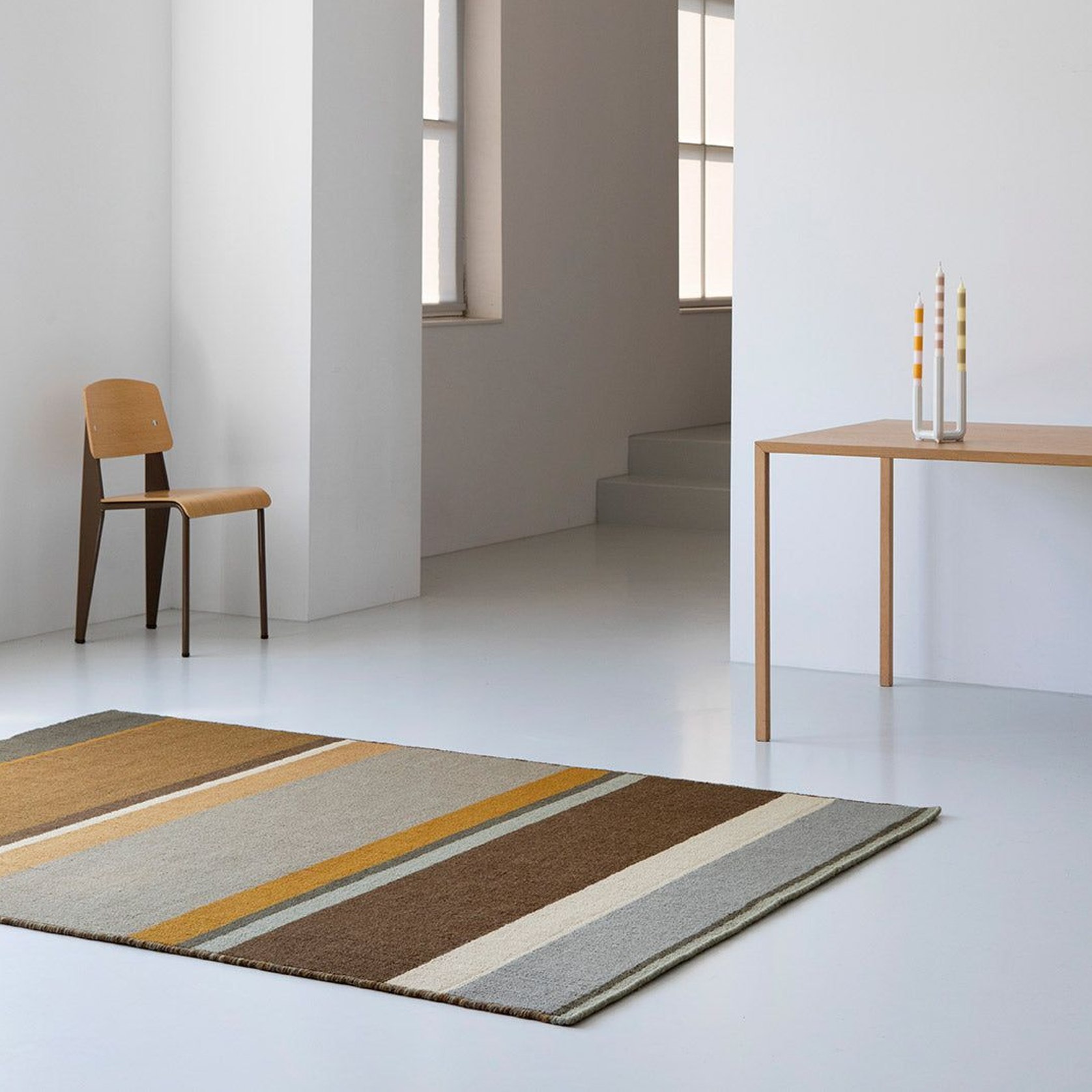Artisan Designer Floor Rug - Stack, Ochre | Brink & Campman | ArchiPro NZ