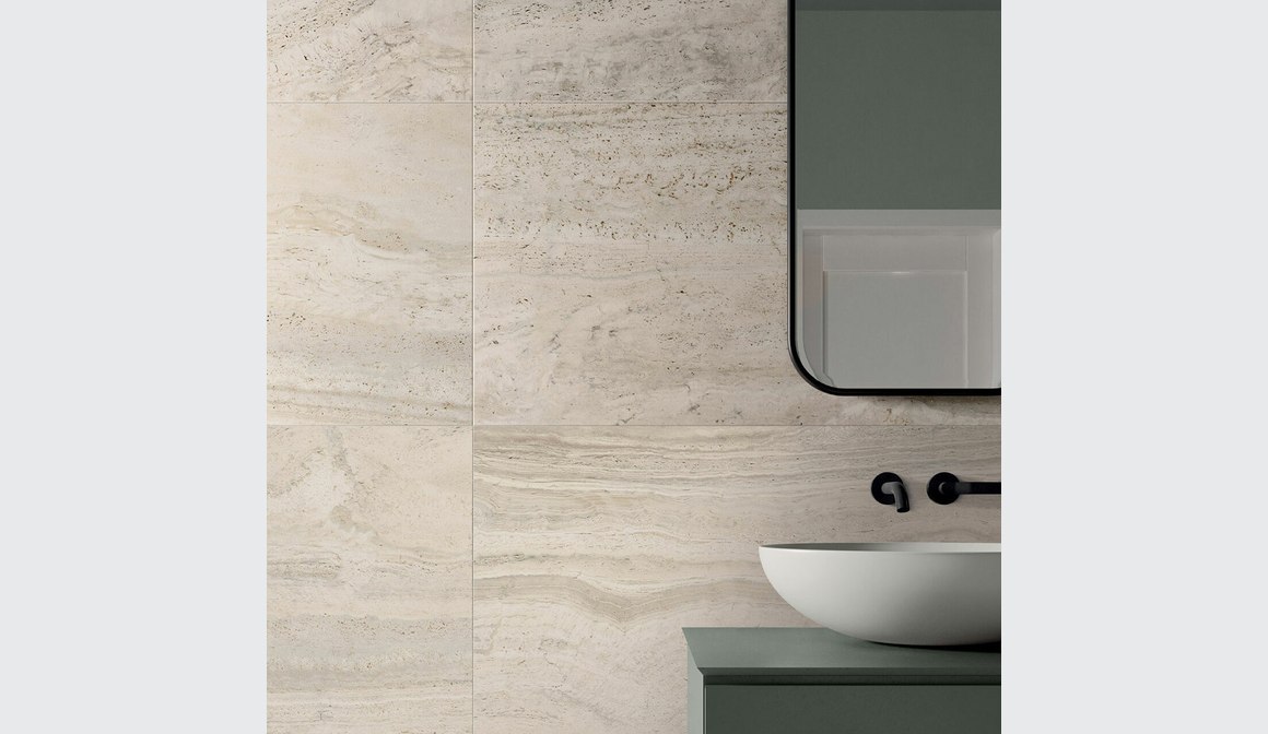 Navona Bone Vein Matt Travertine Tile | ArchiPro NZ