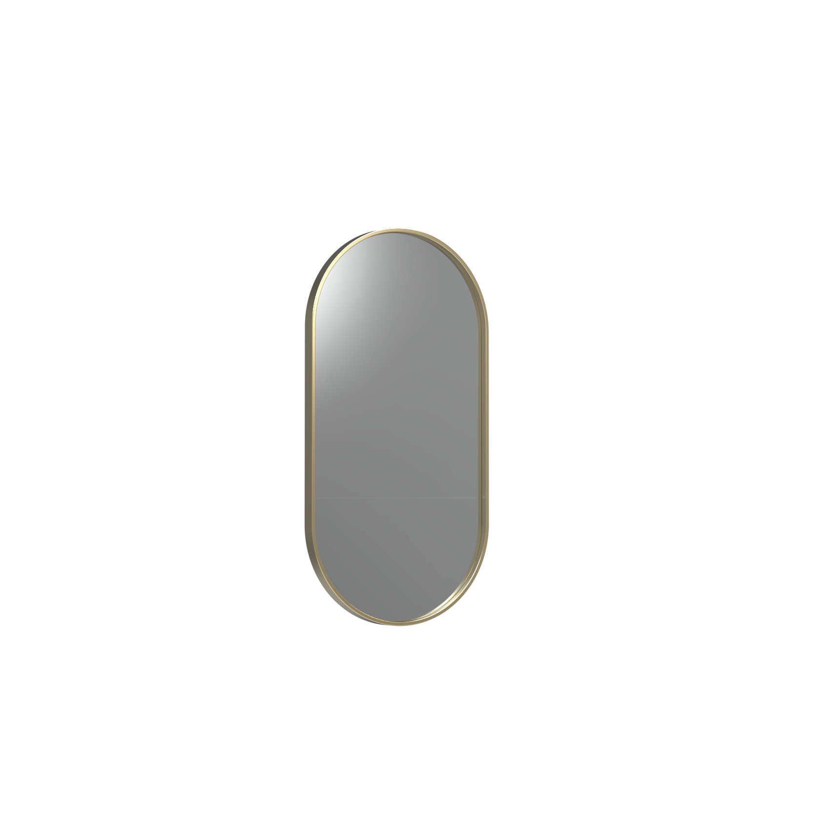 Frame XL 500 Pill Mirror Brushed Brass | ArchiPro NZ