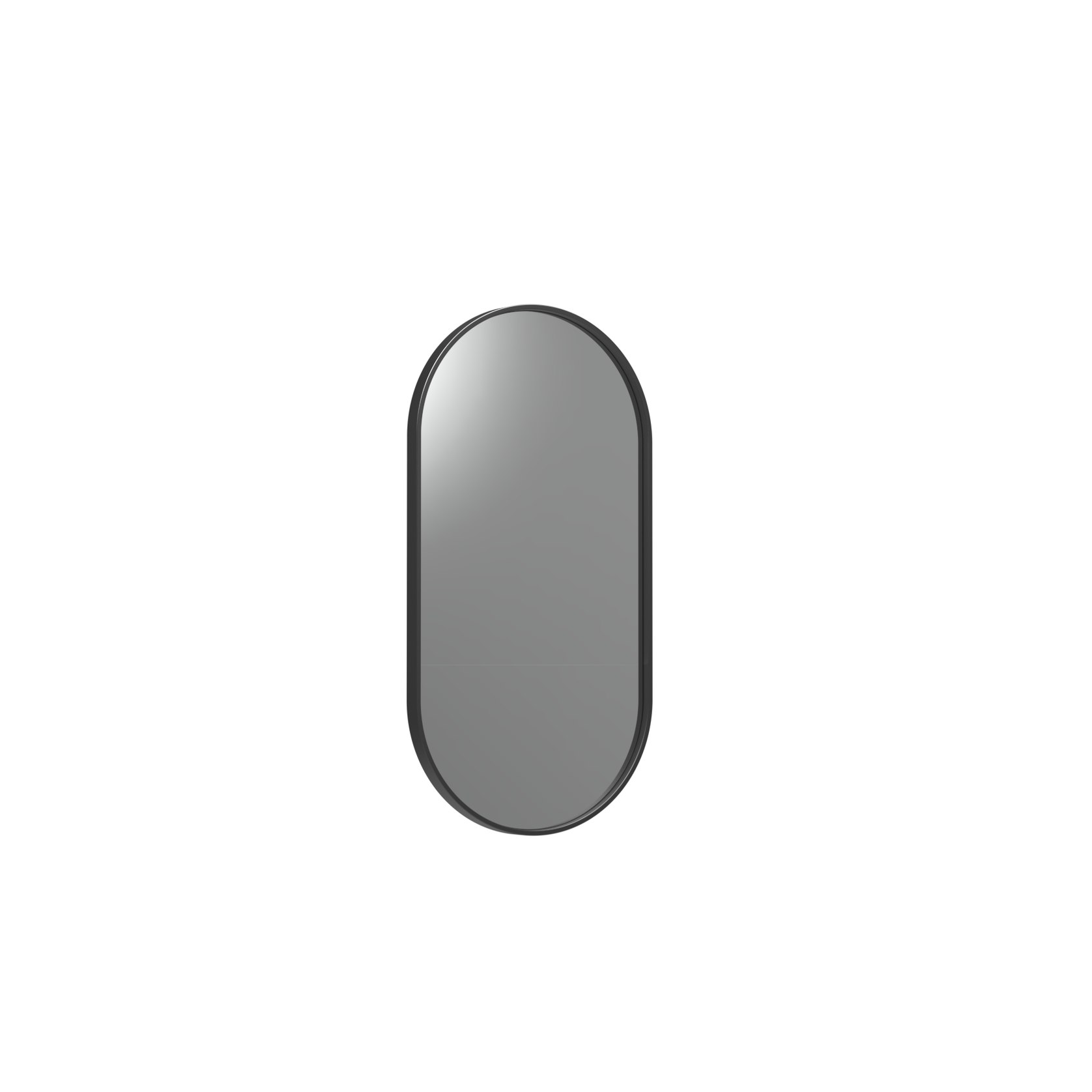 Frame XL 500 Pill Mirror Brushed Black | ArchiPro NZ