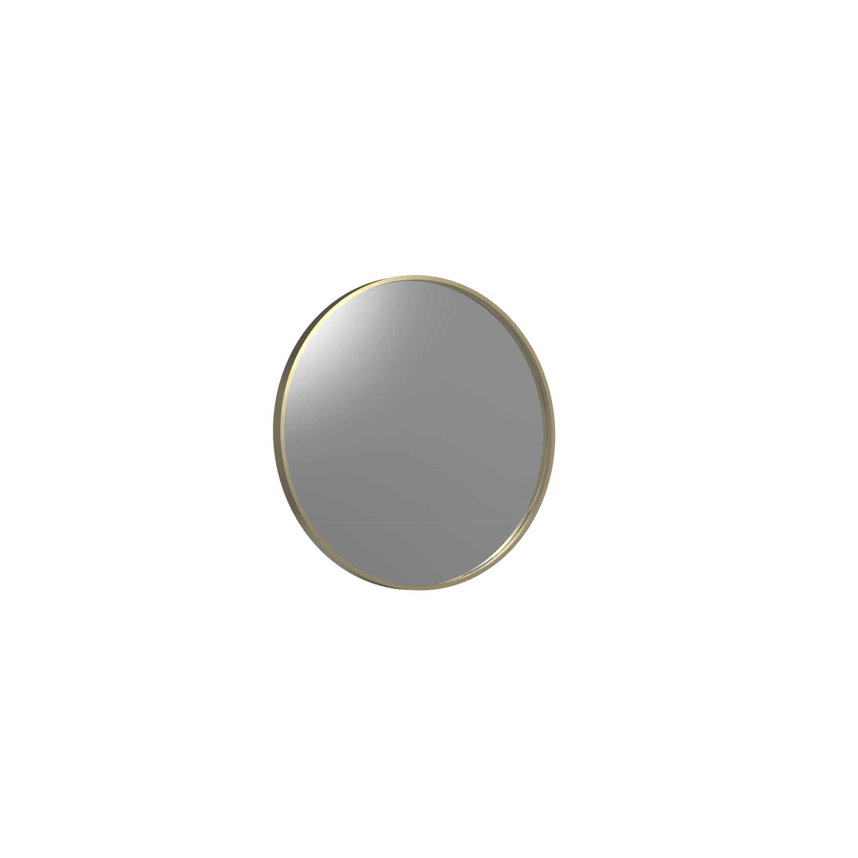 Frame XL 750 Round Mirror Brushed Brass | ArchiPro NZ