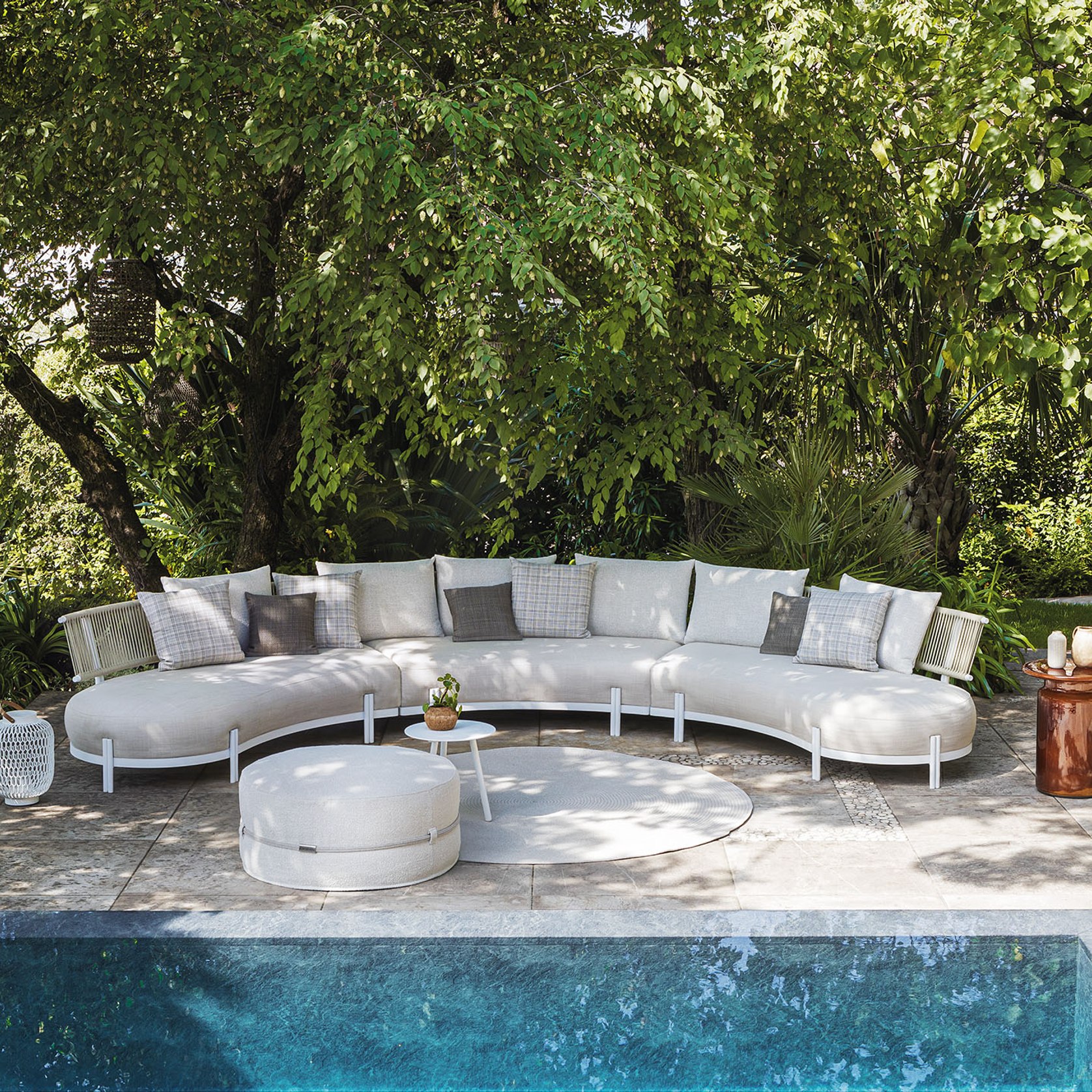 Loto Curved Modular Outdoor Sofa by Atmosphera | ArchiPro NZ