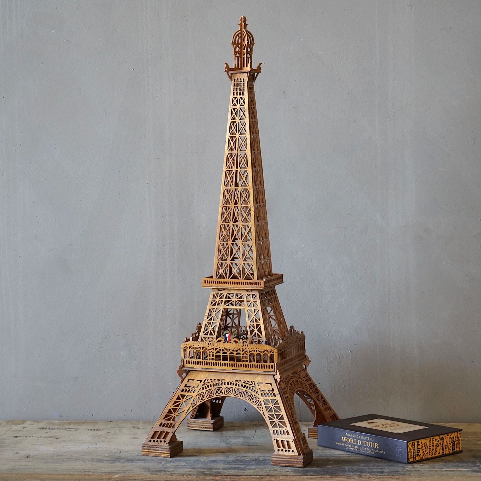 Wooden Eiffel Tower Model | ArchiPro NZ